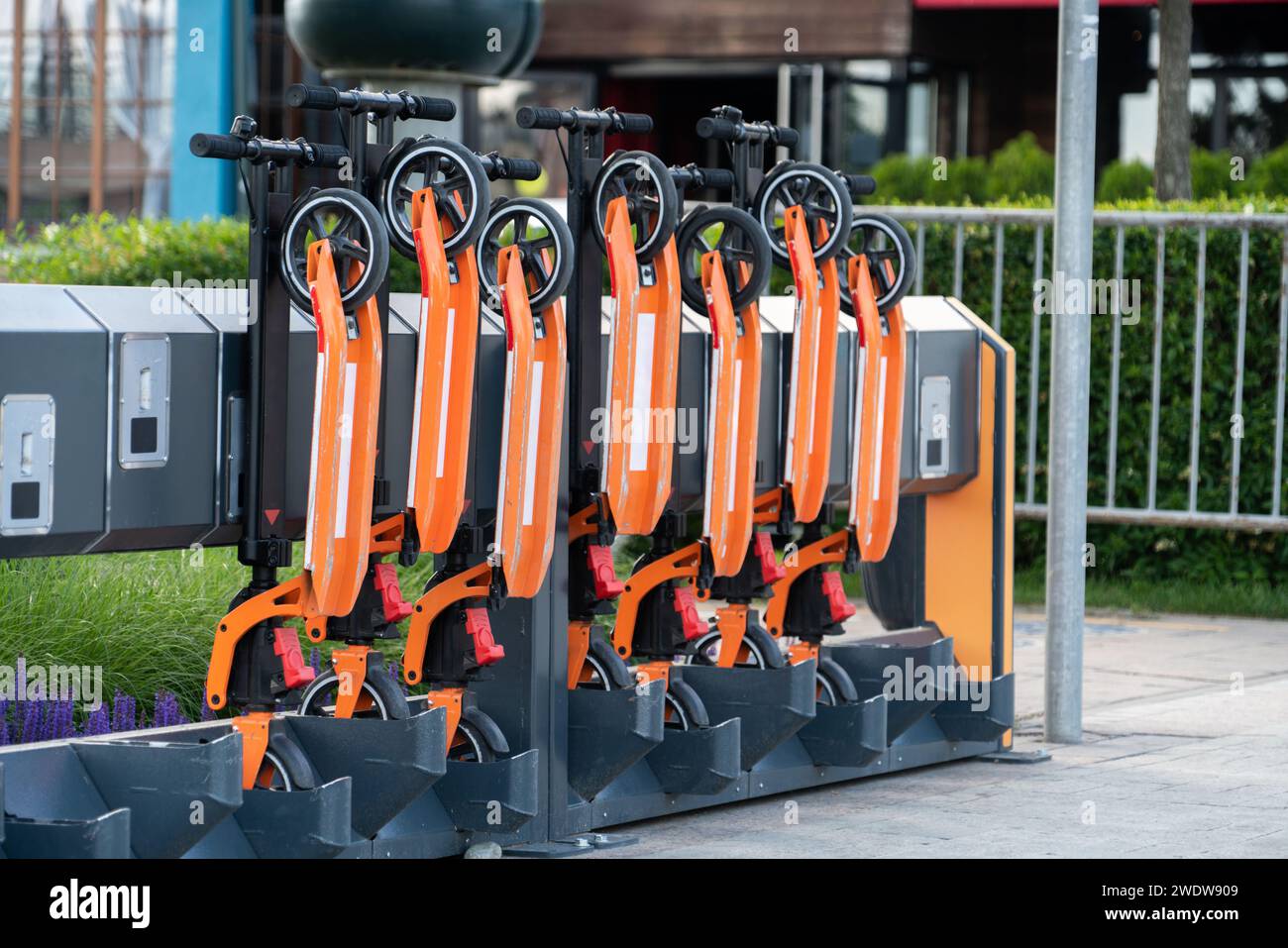 Scooter station hi-res stock photography and images - Alamy