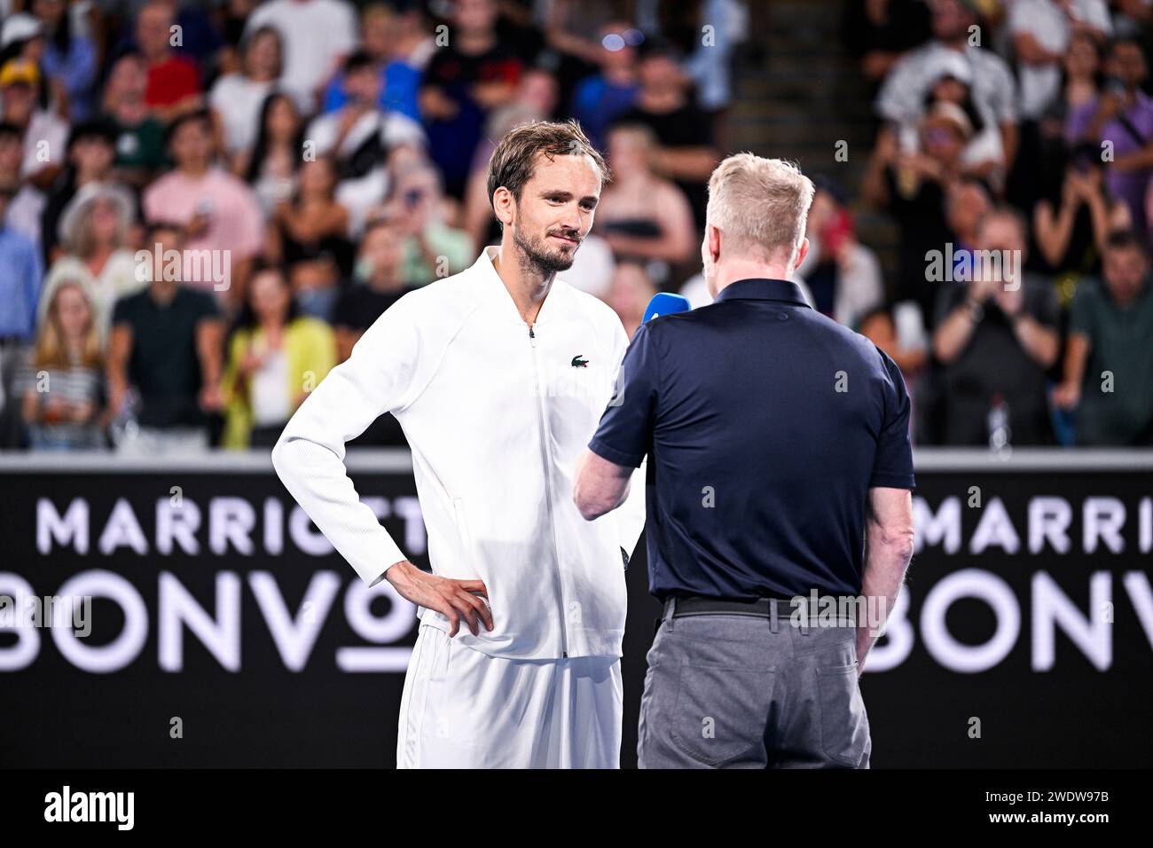 Paris, France. 20th Jan, 2024. Daniil Medvedev during the Australian ...