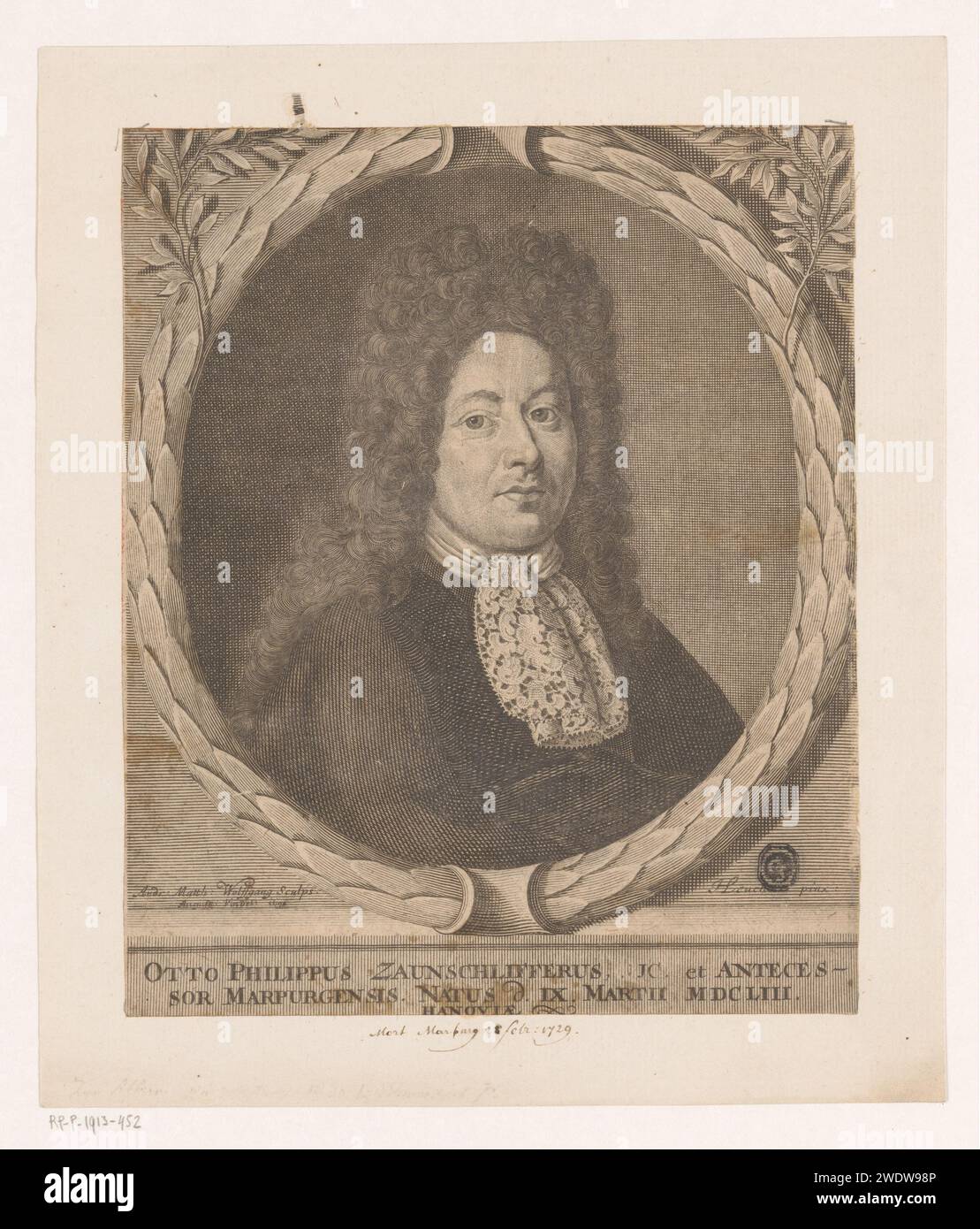 PortraT van Otto Philipp Zaunschliffer, Andreas Matthäus Wolfgang ...