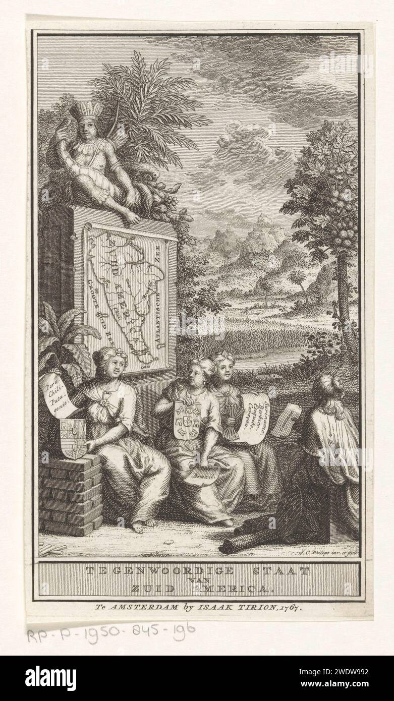 Allegory in South America, Jan Caspar Philips, 1767 print Imagination ...