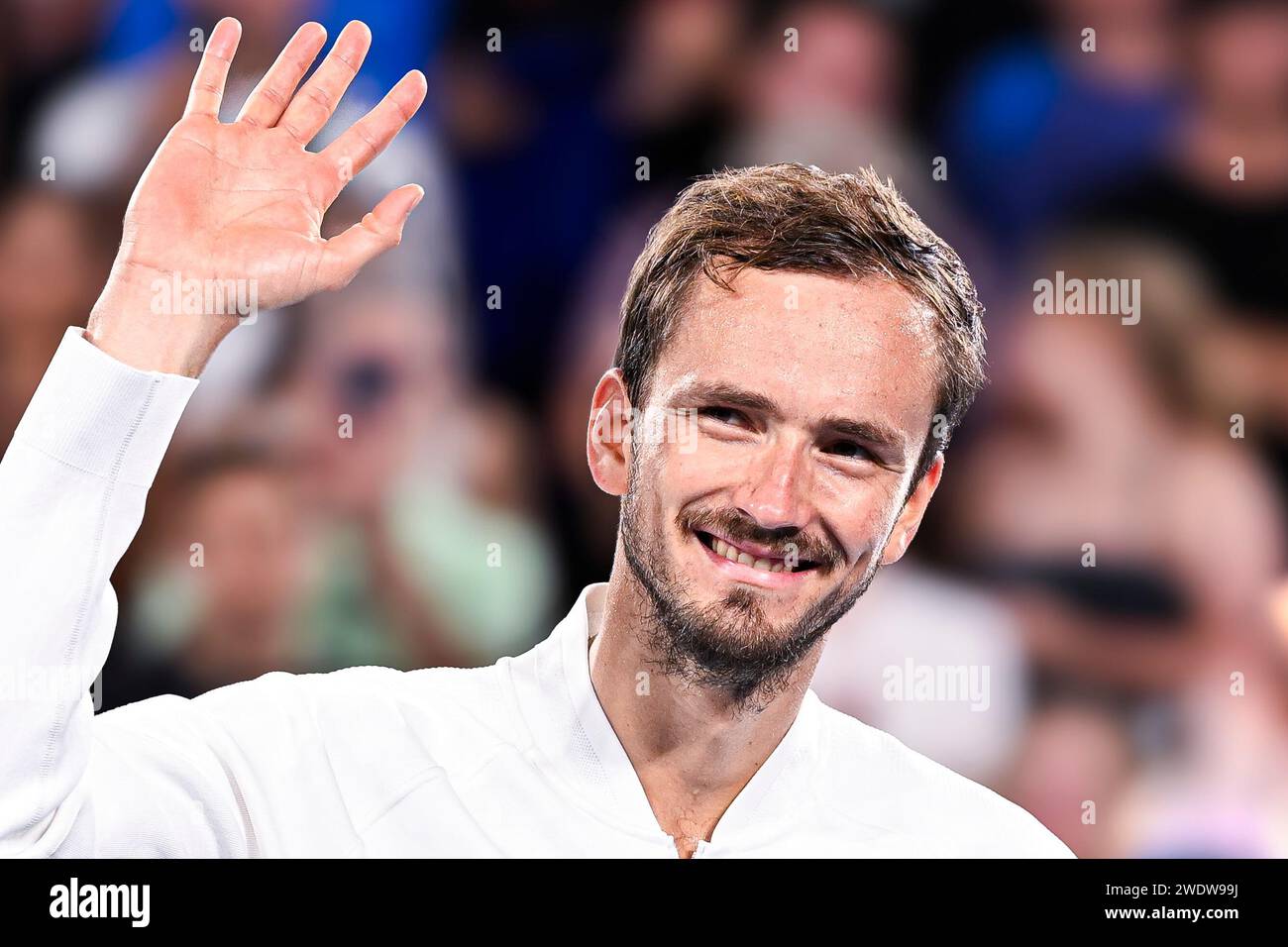 Paris, France. 20th Jan, 2024. Daniil Medvedev during the Australian ...