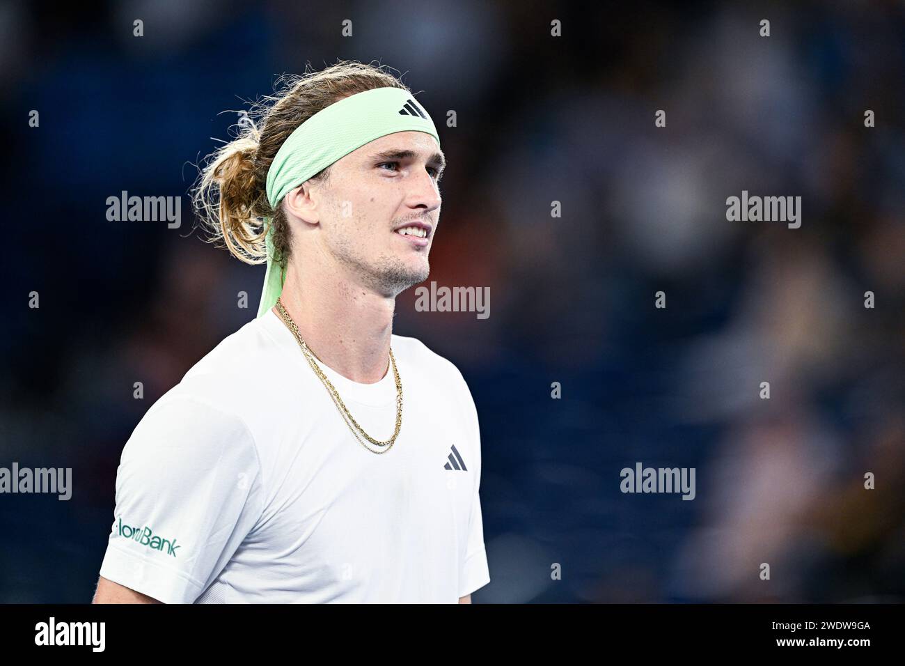 Paris, France. 20th Jan, 2024. Sascha Alexander Zverev of Germany during the Australian Open AO ...