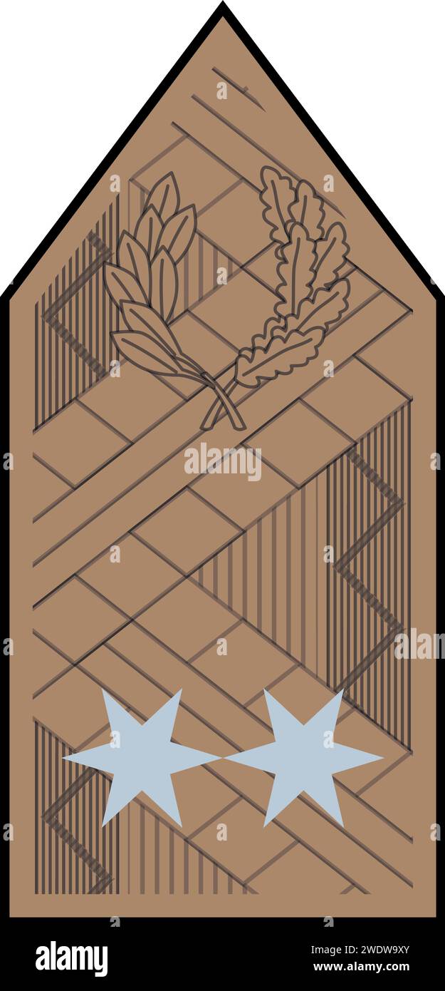 Shoulder pad military officer insignia of the Hungary VEZÉRŐRNAGY ...