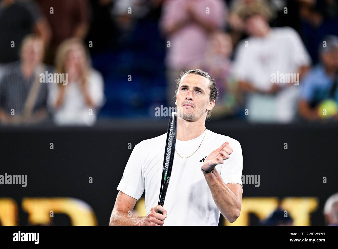 Paris, France. 20th Jan, 2024. Sascha Alexander Zverev of Germany during the Australian Open AO ...
