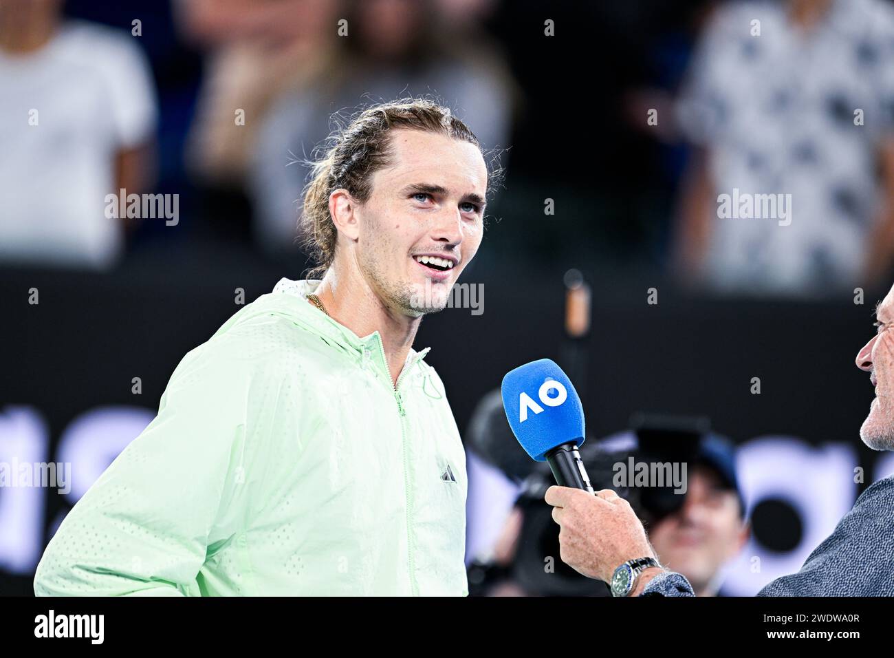 Paris, France. 20th Jan, 2024. Sascha Alexander Zverev of Germany ...