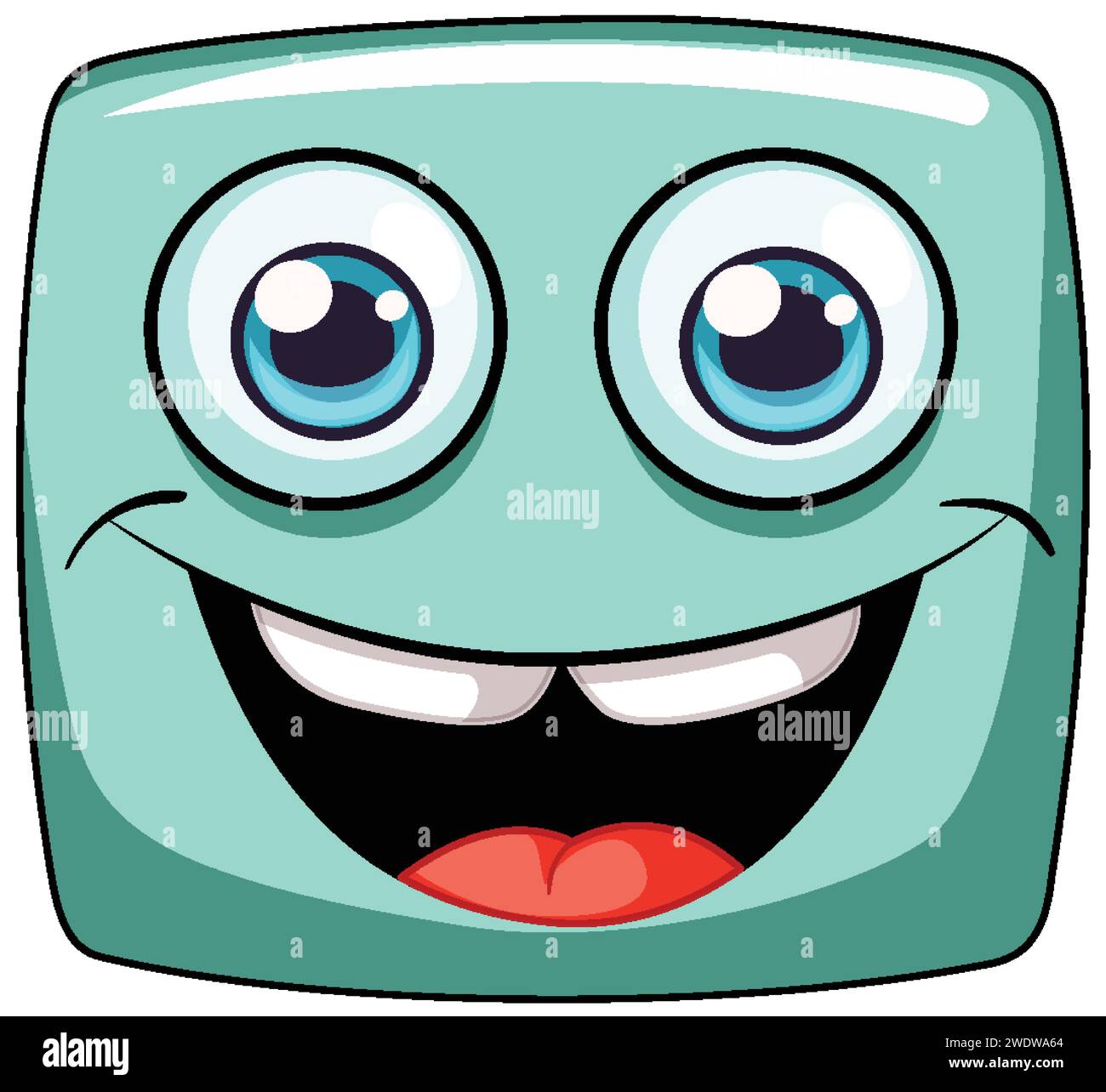 Red eyes black teeth Stock Vector Images - Alamy