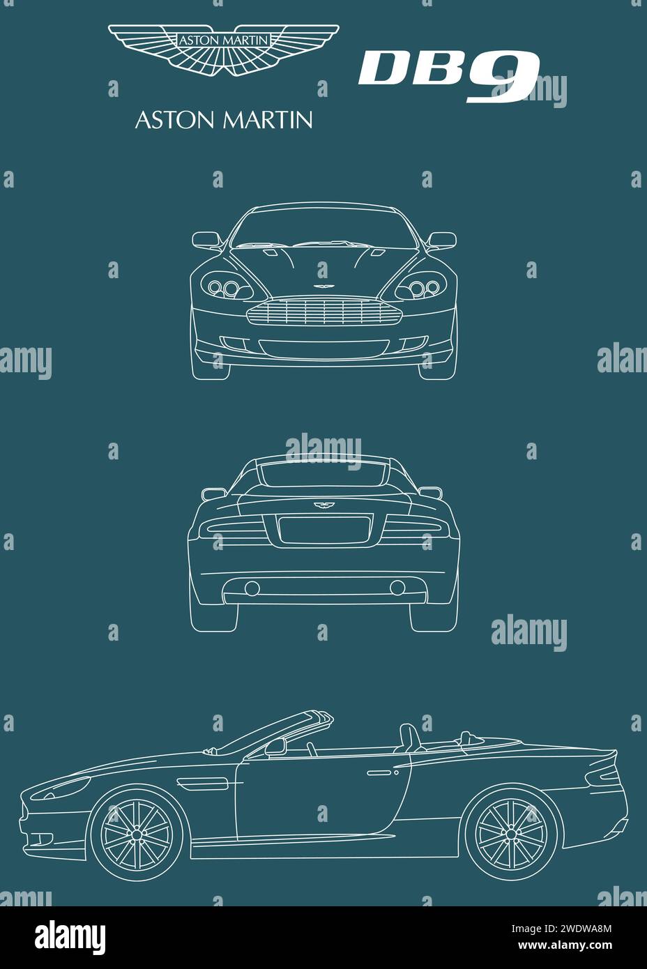 James bond car Stock Vector Images - Alamy
