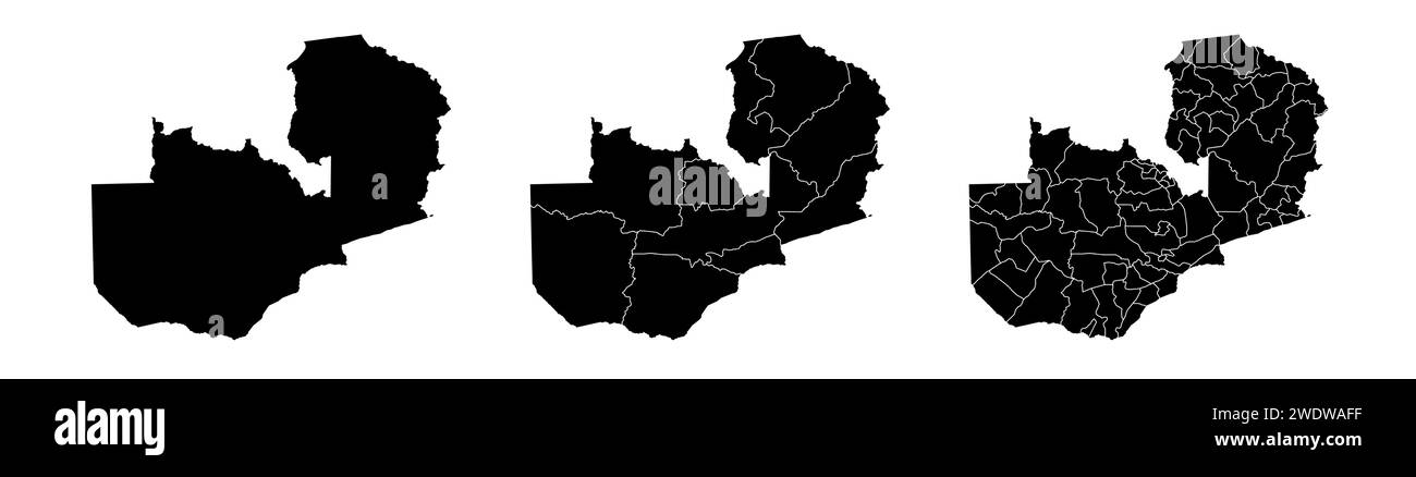 Zambia Political Map Vector Eps Maps Eps Illustrator Map Vector Maps