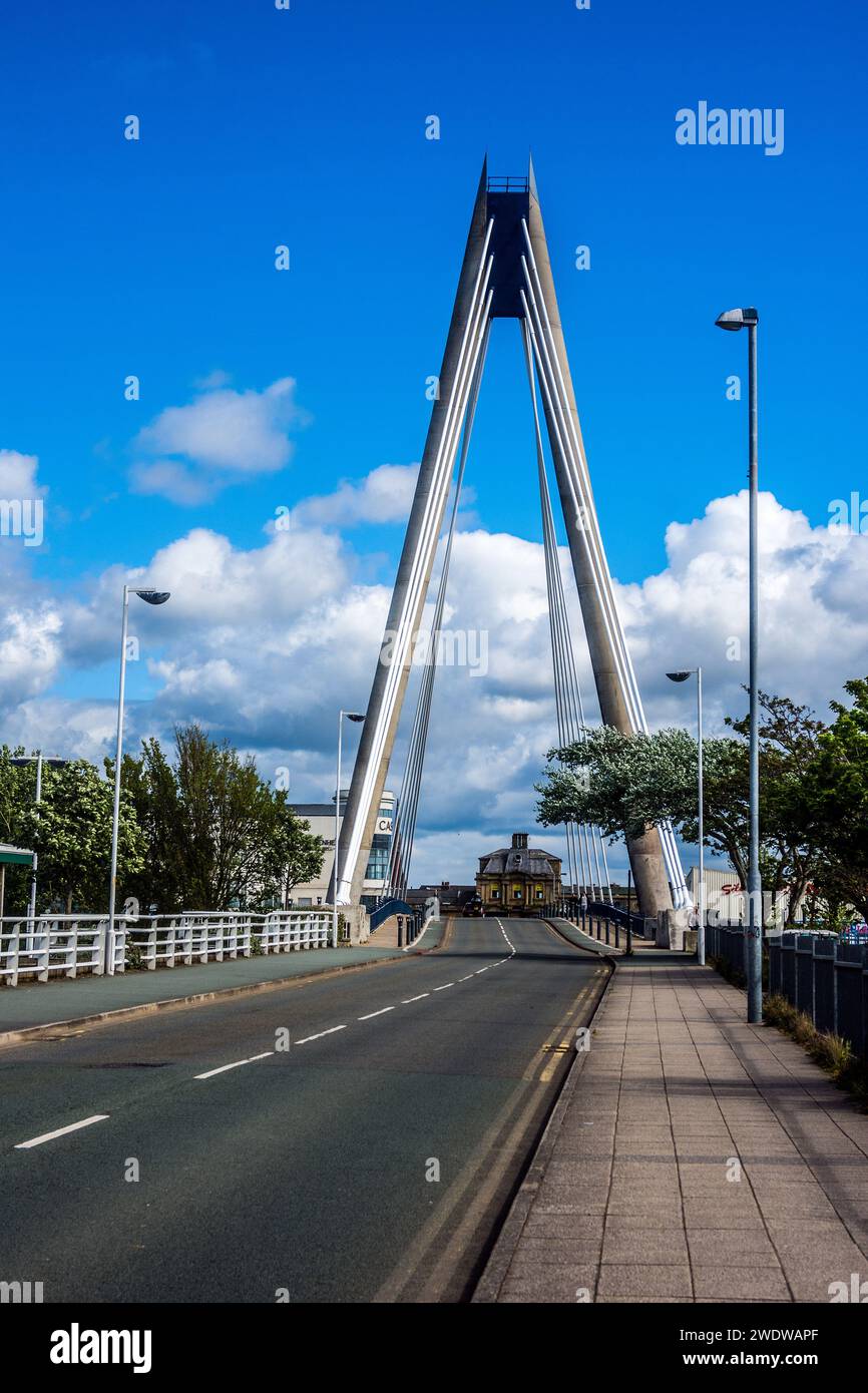 The Marine Way bridge span the Marine Lake Stock Photo - Alamy