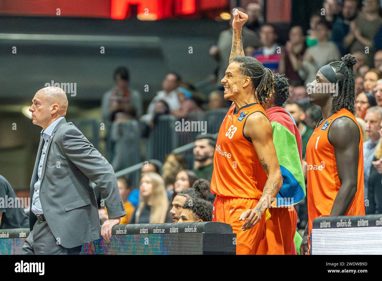 Chemnitz, Deutschland 21. Januar 2024: 1.BBL - 2023/2024 - Niners ...