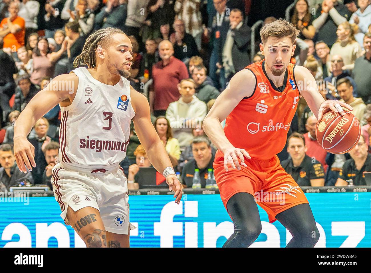 Chemnitz, Deutschland 21. Januar 2024: 1.BBL - 2023/2024 - Niners ...