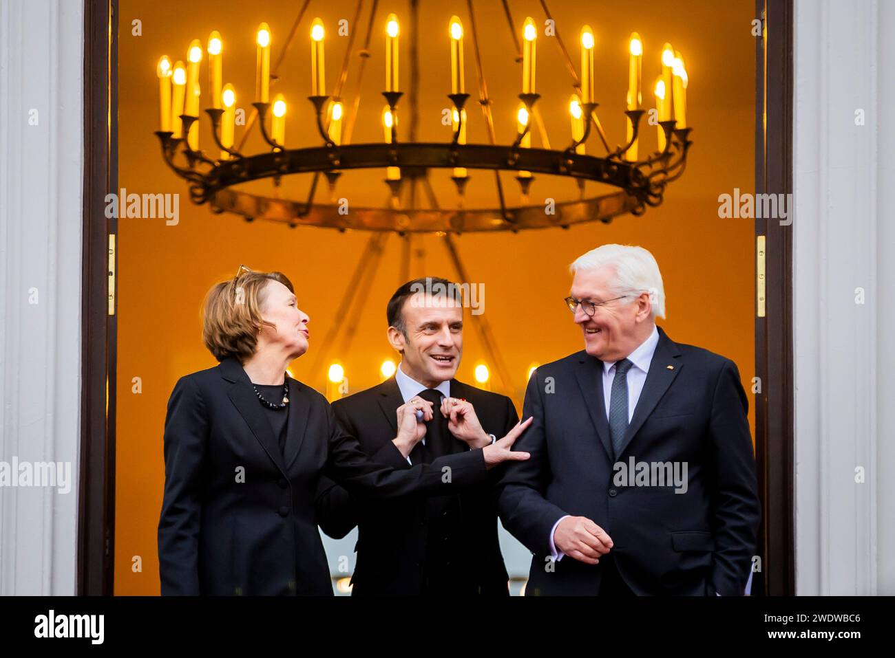 From right, German President Frank-Walter Steinmeier, the President of ...