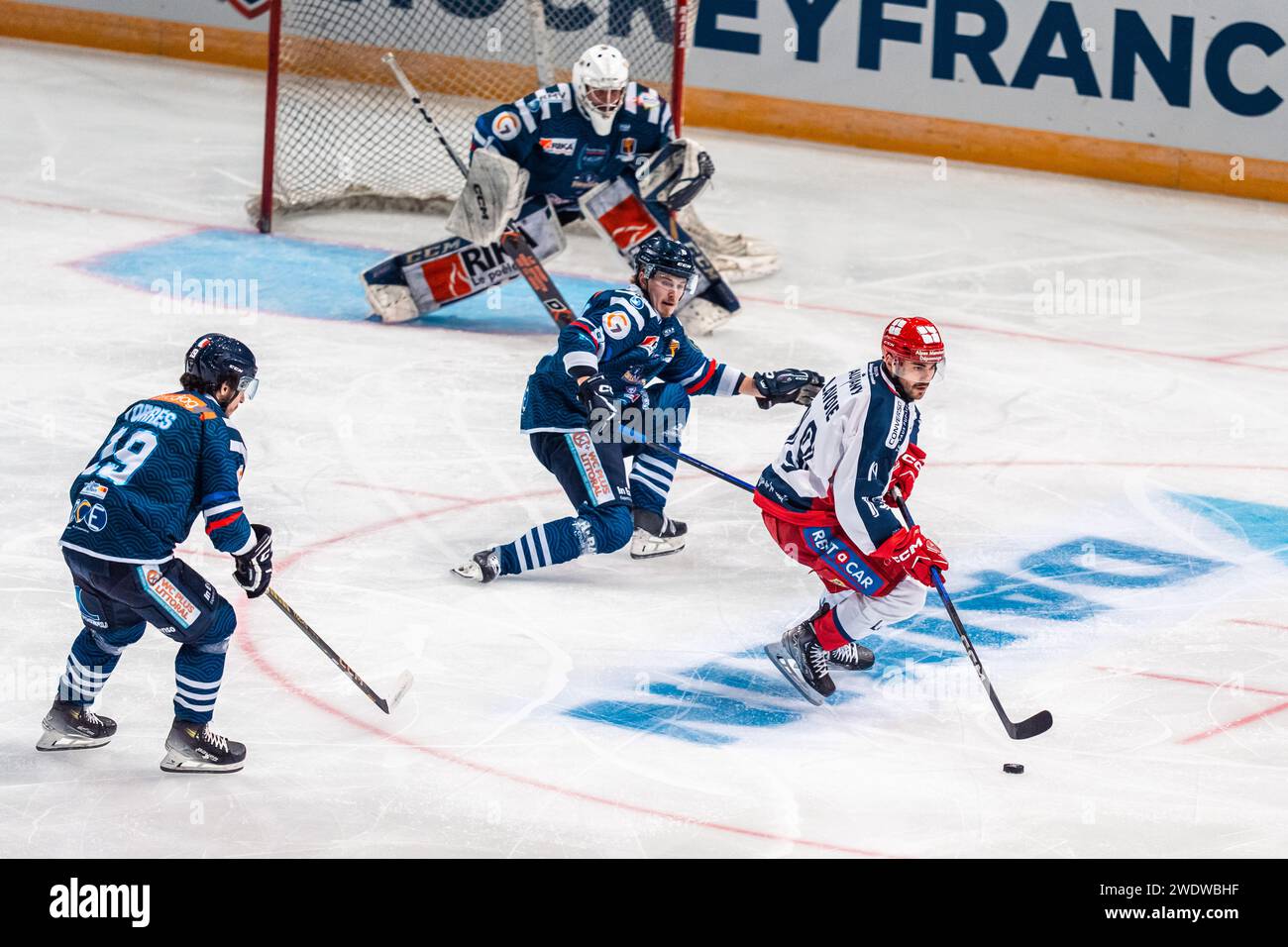 Alexandre LAVOIE (Grenoble) during the French Cup, Ice Hockey final ...