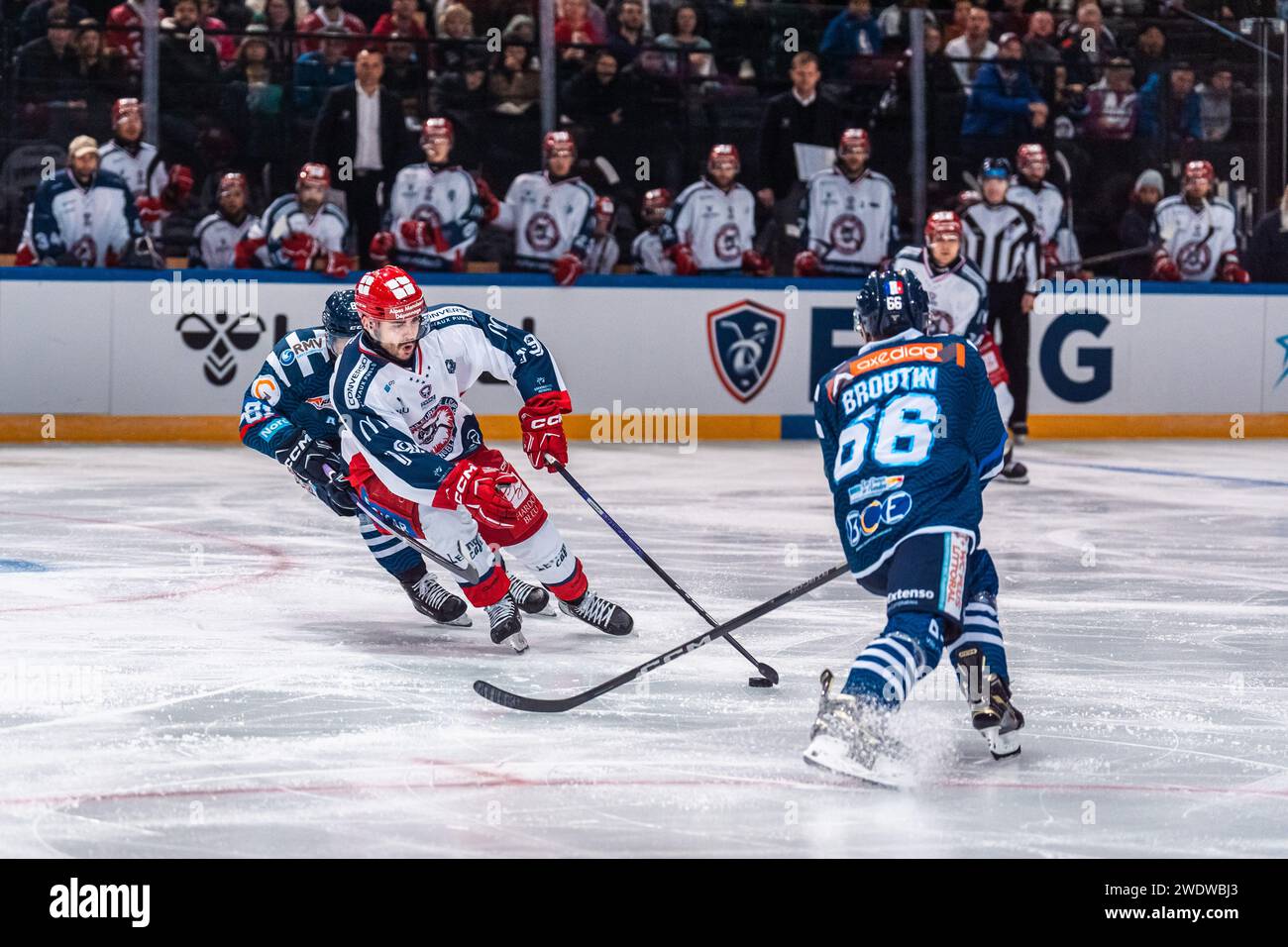 Alexandre LAVOIE (Grenoble) during the French Cup, Ice Hockey final ...