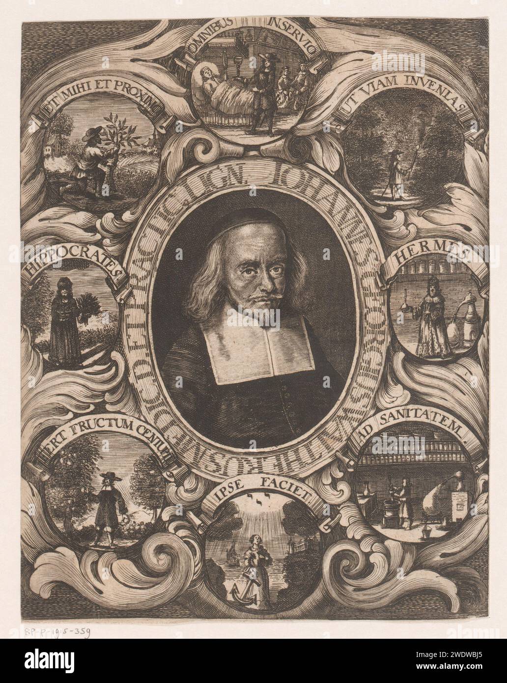 Portrait van Johann Georg Walther, Johann Tscherning (Possibly), 1679 ...