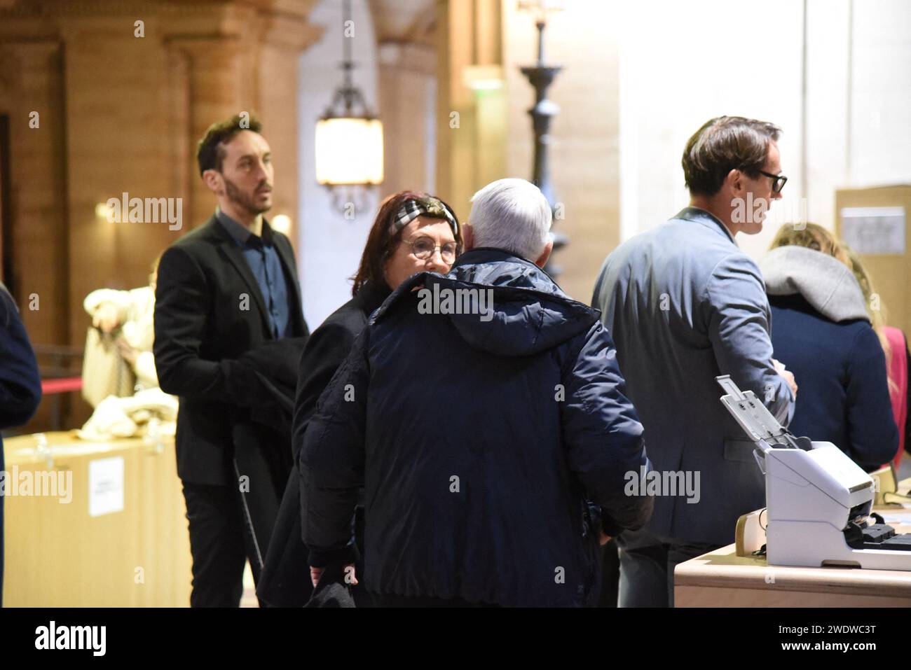 Paris, France. 22nd Jan, 2024. Arnaud Beltrame's mother, Nicolle ...