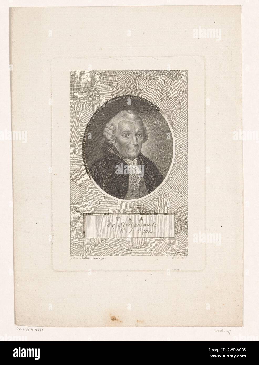 PortraT van Franz Xaver Anton Edler von Stubenrauch, Christoph Wilhelm ...
