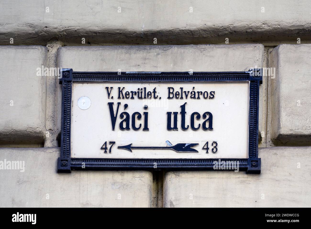 Budapest direction sign hi-res stock photography and images - Alamy