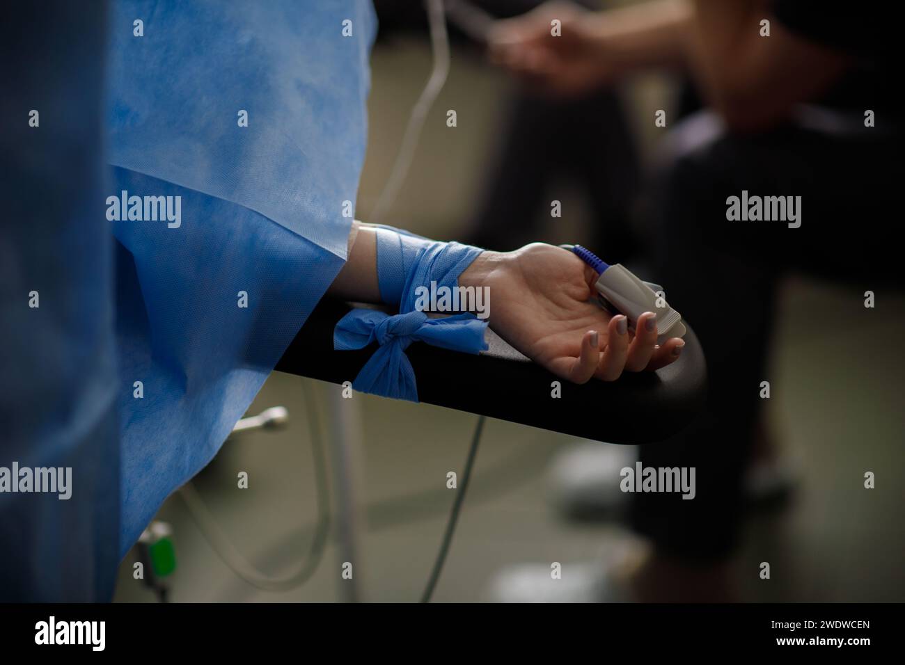 Measurement of blood oxygen saturation during surgery. High quality ...