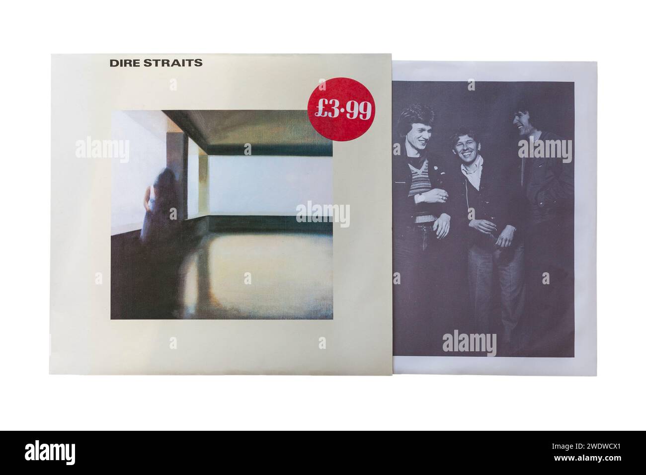 Dire Straits self-titled debut album vinyl record album LP cover isolated on white background ...