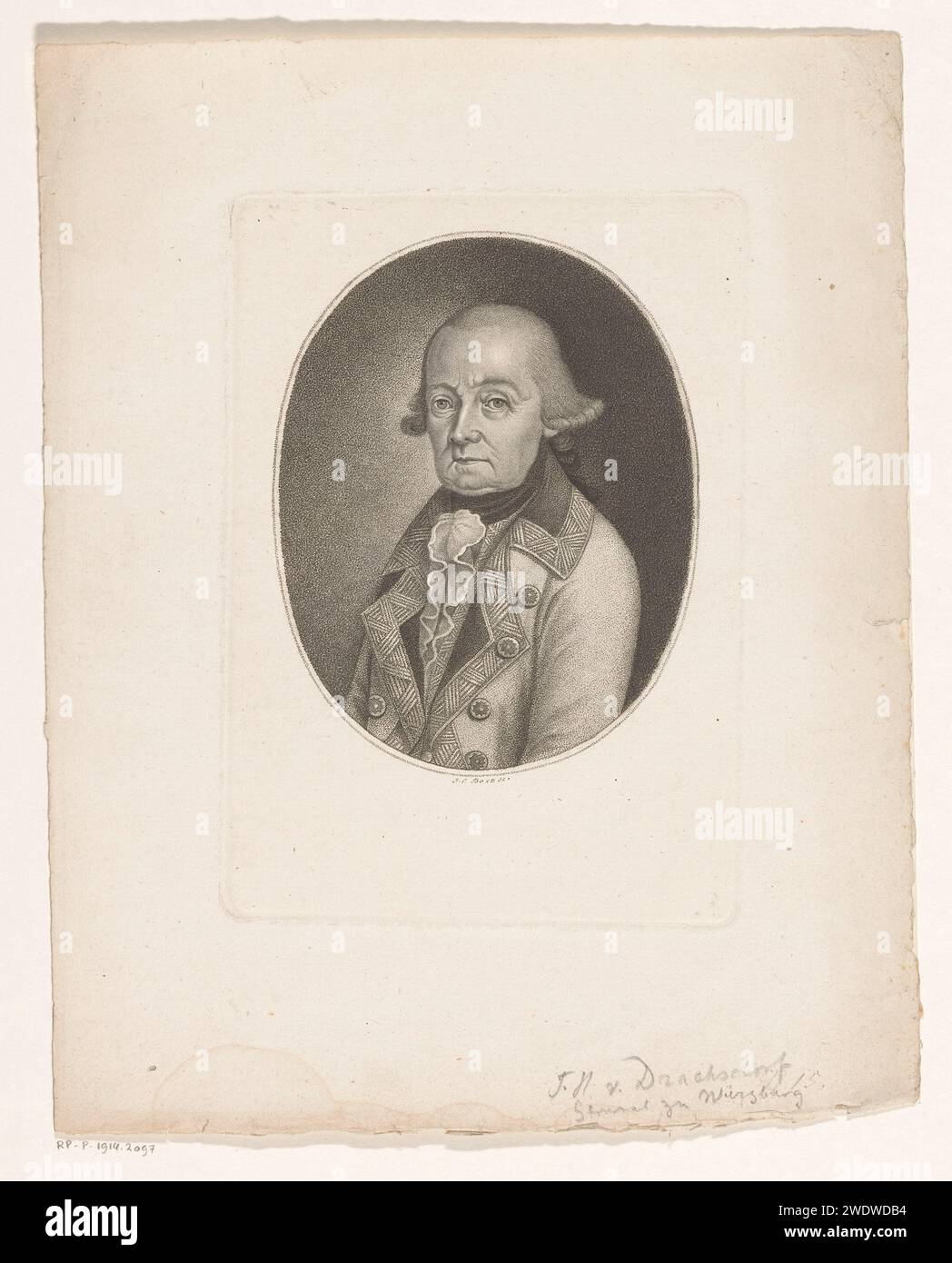 Portrait of Karl by Drachsdorf, Johann Carl Bock, 1767 - 1843 print ...