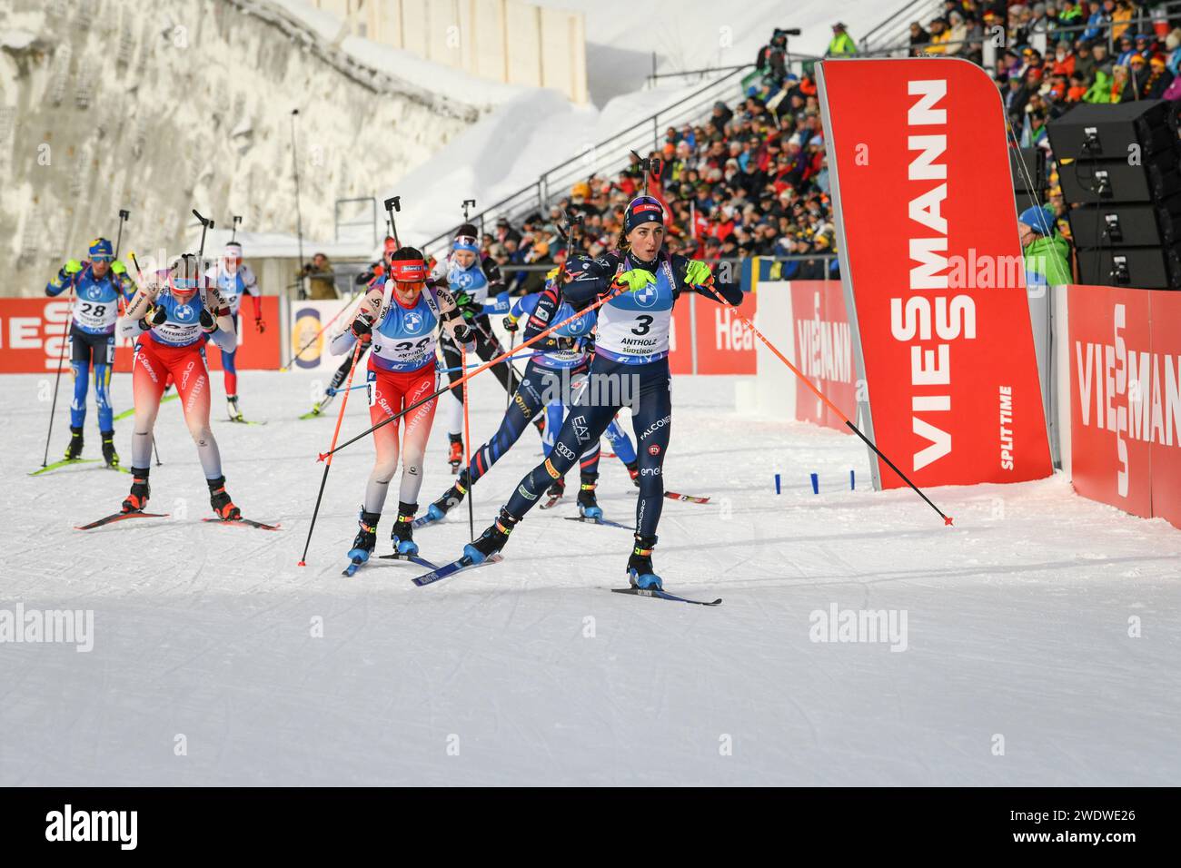 Lisa Vitozzi (ITA) in action during IBU Biathlon World Cup 2024 - Women ...