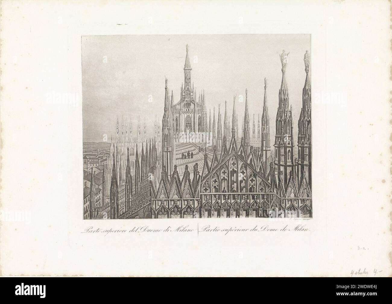 Milan view 1800 hi-res stock photography and images - Alamy