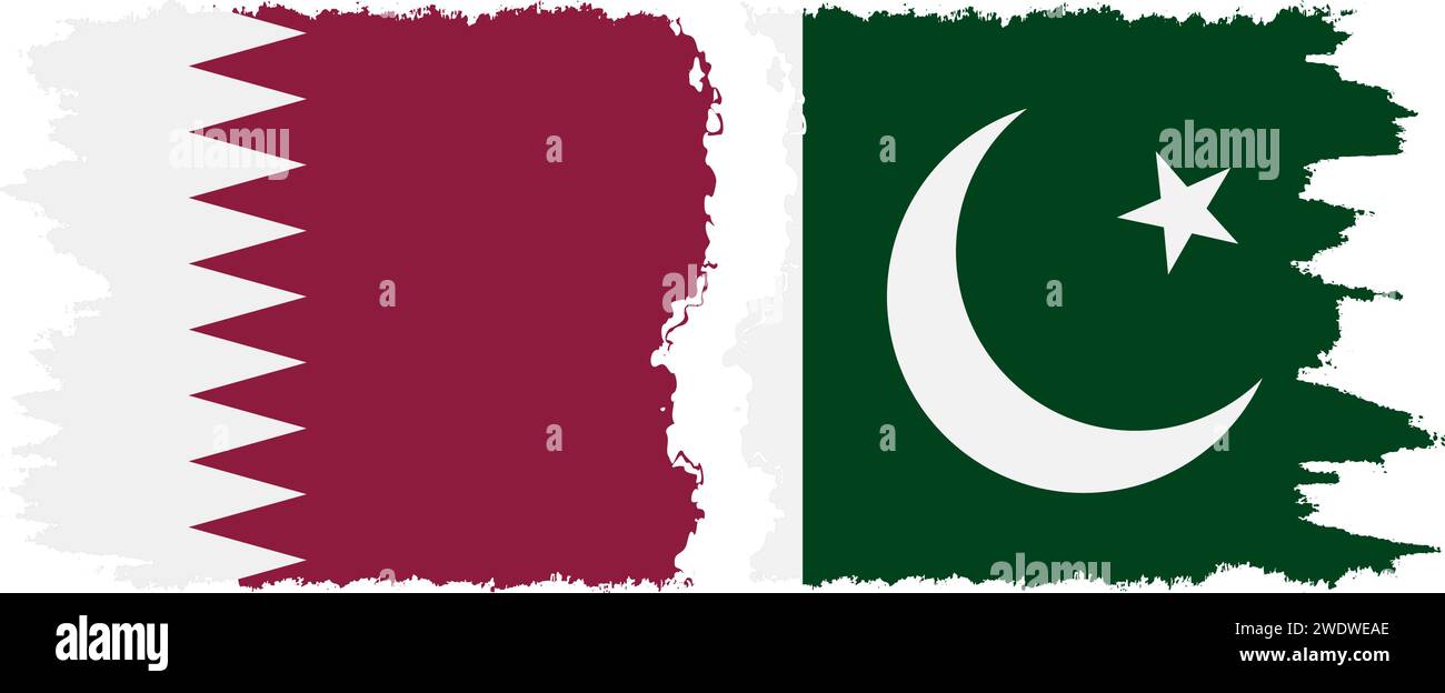 Pakistan qatar flag hi-res stock photography and images - Alamy