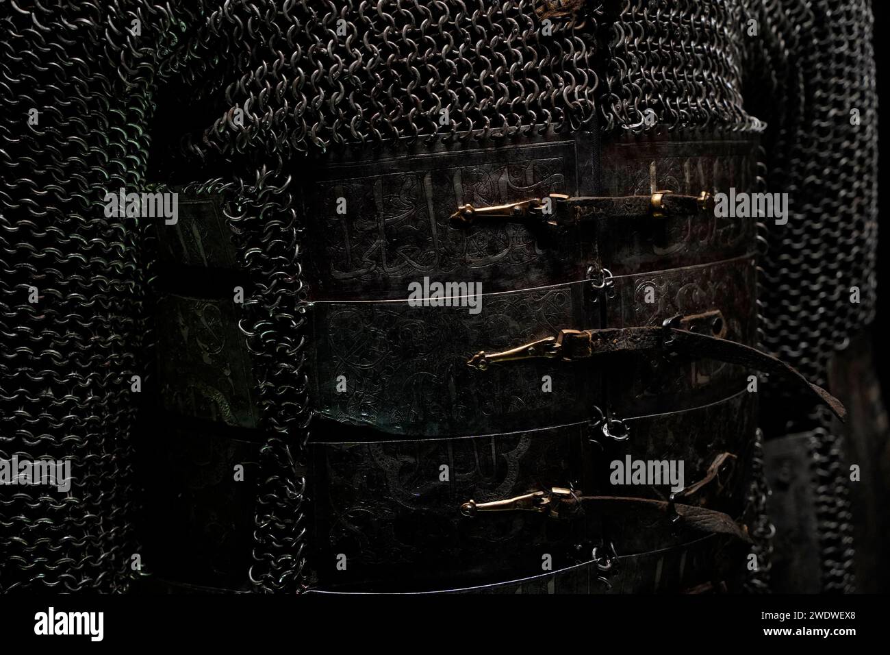 ISTANBUL - TURKEY - JANUARY 5 2024 -Ottoman Chain Armor part of the ...