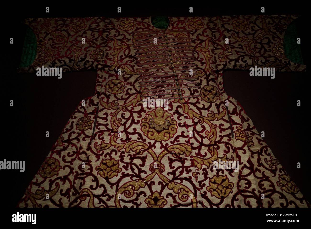 ISTANBUL - TURKEY - JANUARY 5 2024 - Cerimonial Kaftan at the imperial ...