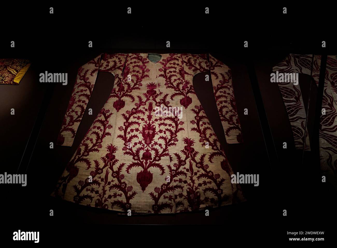 ISTANBUL - TURKEY - JANUARY 5 2024 - Cerimonial Kaftan at the imperial ...