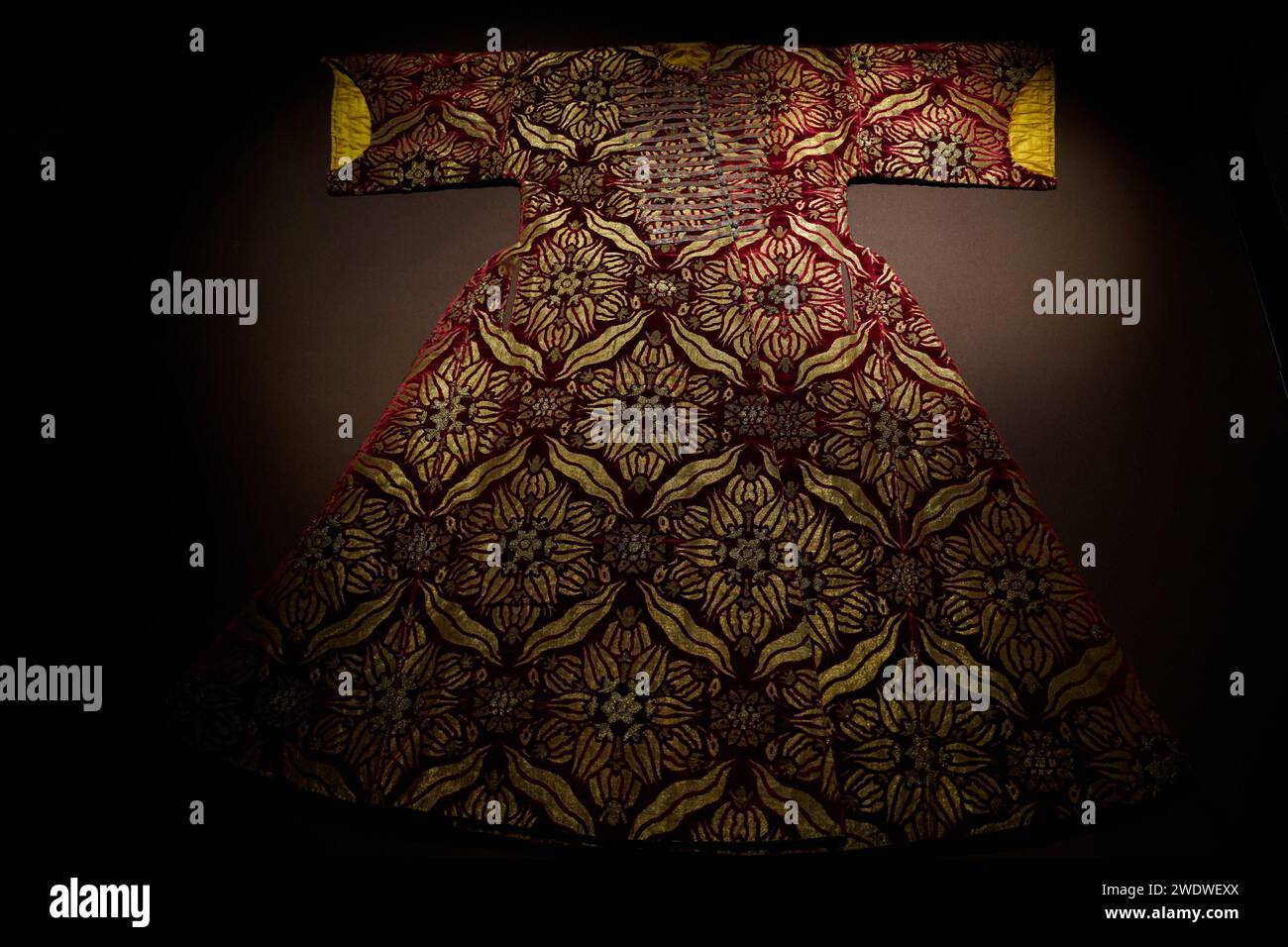 ISTANBUL - TURKEY - JANUARY 5 2024 - Cerimonial Kaftan at the imperial ...