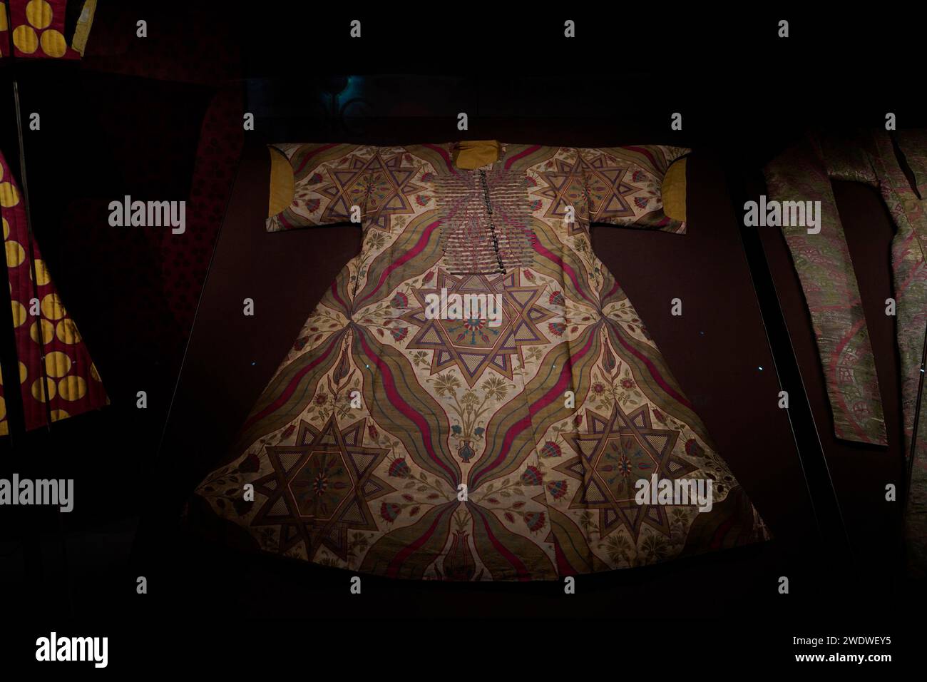 ISTANBUL - TURKEY - JANUARY 5 2024 - Cerimonial Kaftan at the imperial ...