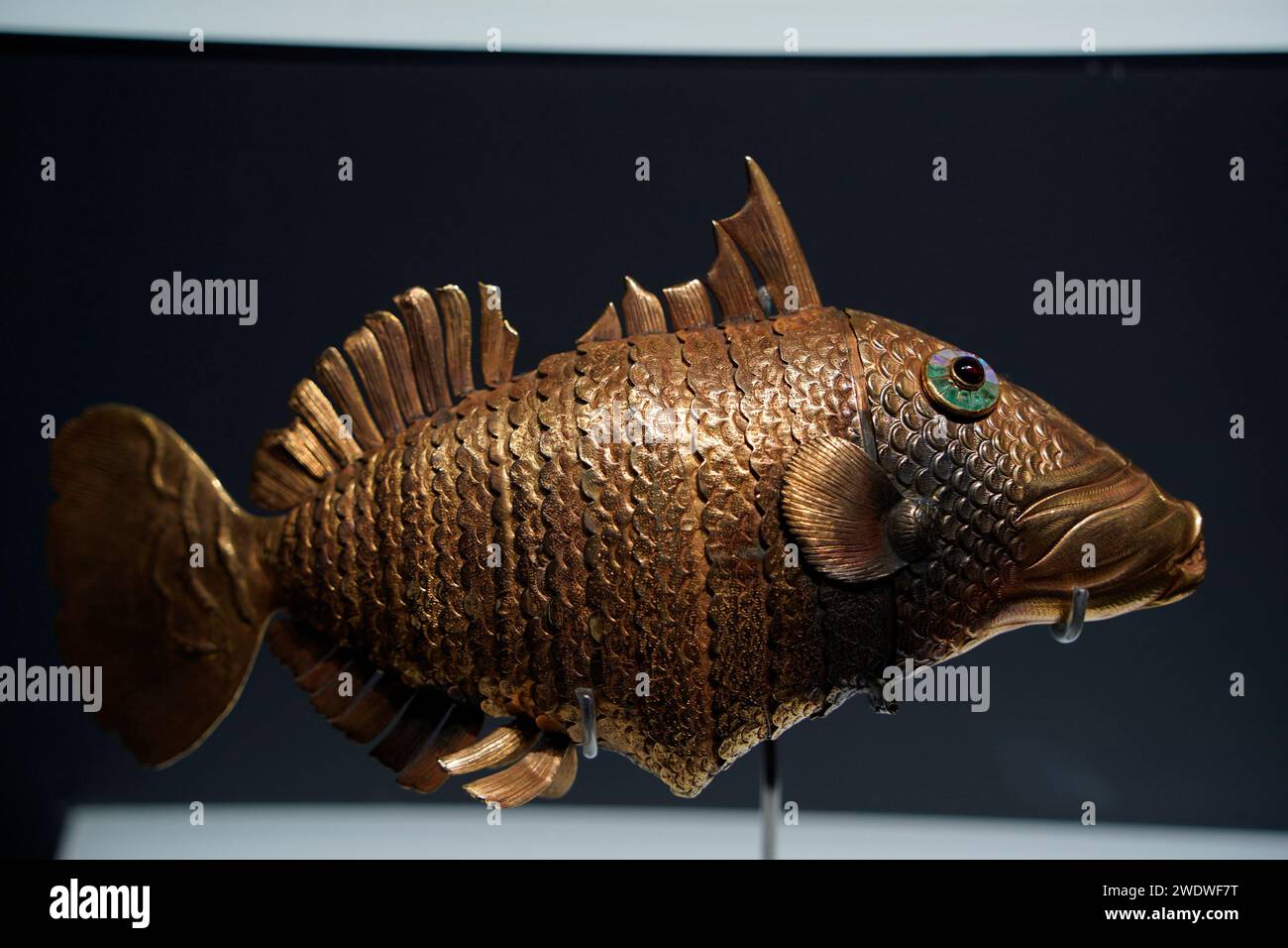 ISTANBUL - TURKEY - JANUARY 5 2024 - Golden fish part of the Topkapi ...