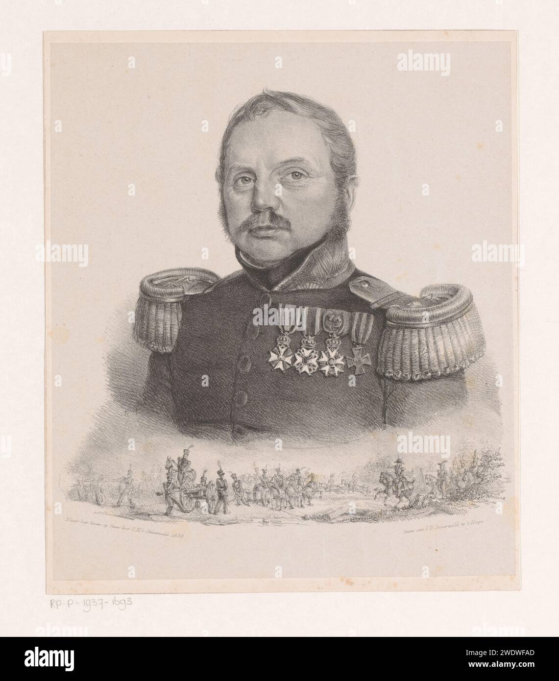 PortraT van Frederik Carel List, Christian Heinrich Gottlieb Steuerwald ...