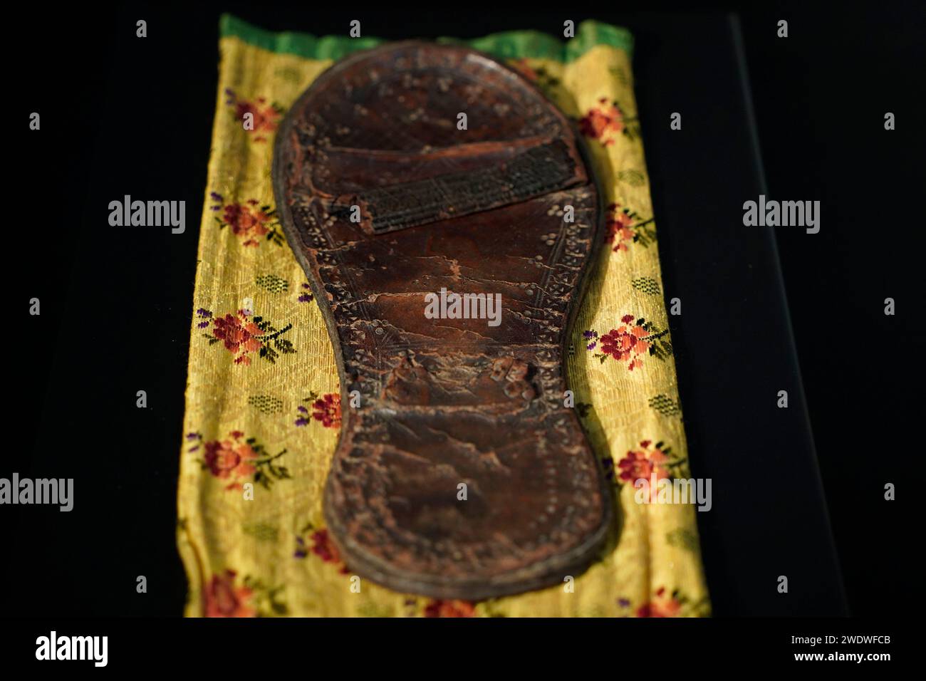 ISTANBUL - TURKEY - JANUARY 5 2024 - Sandal of Prophet Muhammad in the ...