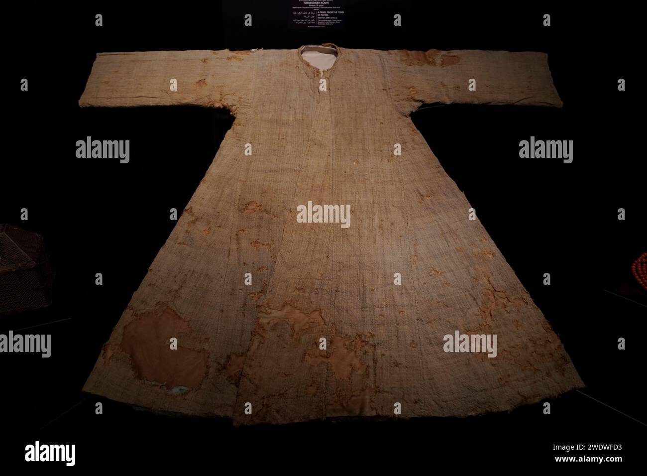 ISTANBUL - TURKEY - JANUARY 5 2024 - Coat of Fatima daughter of Prophet ...