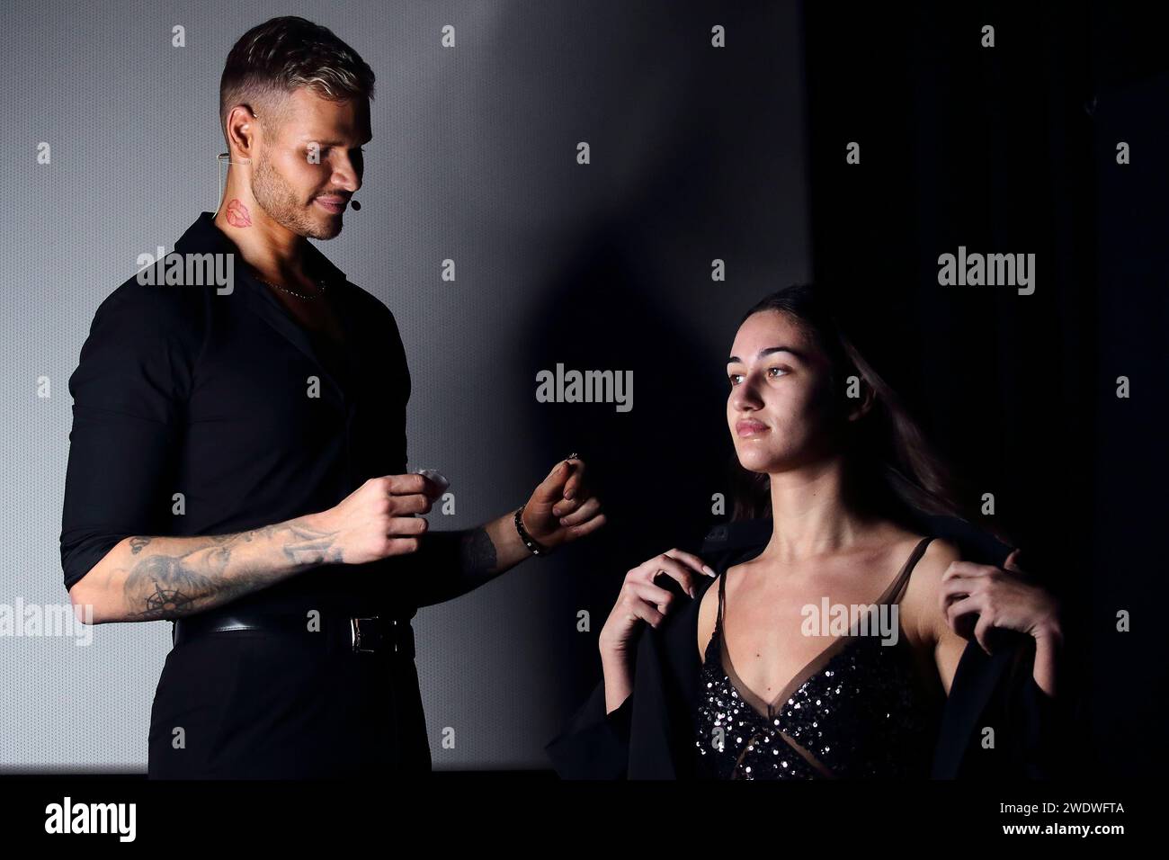 January 22 2024 - International Make-Up artist STEFAN SUBOTIC during ...