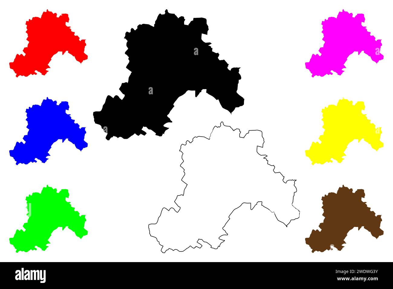 Dilli map Cut Out Stock Images & Pictures - Alamy