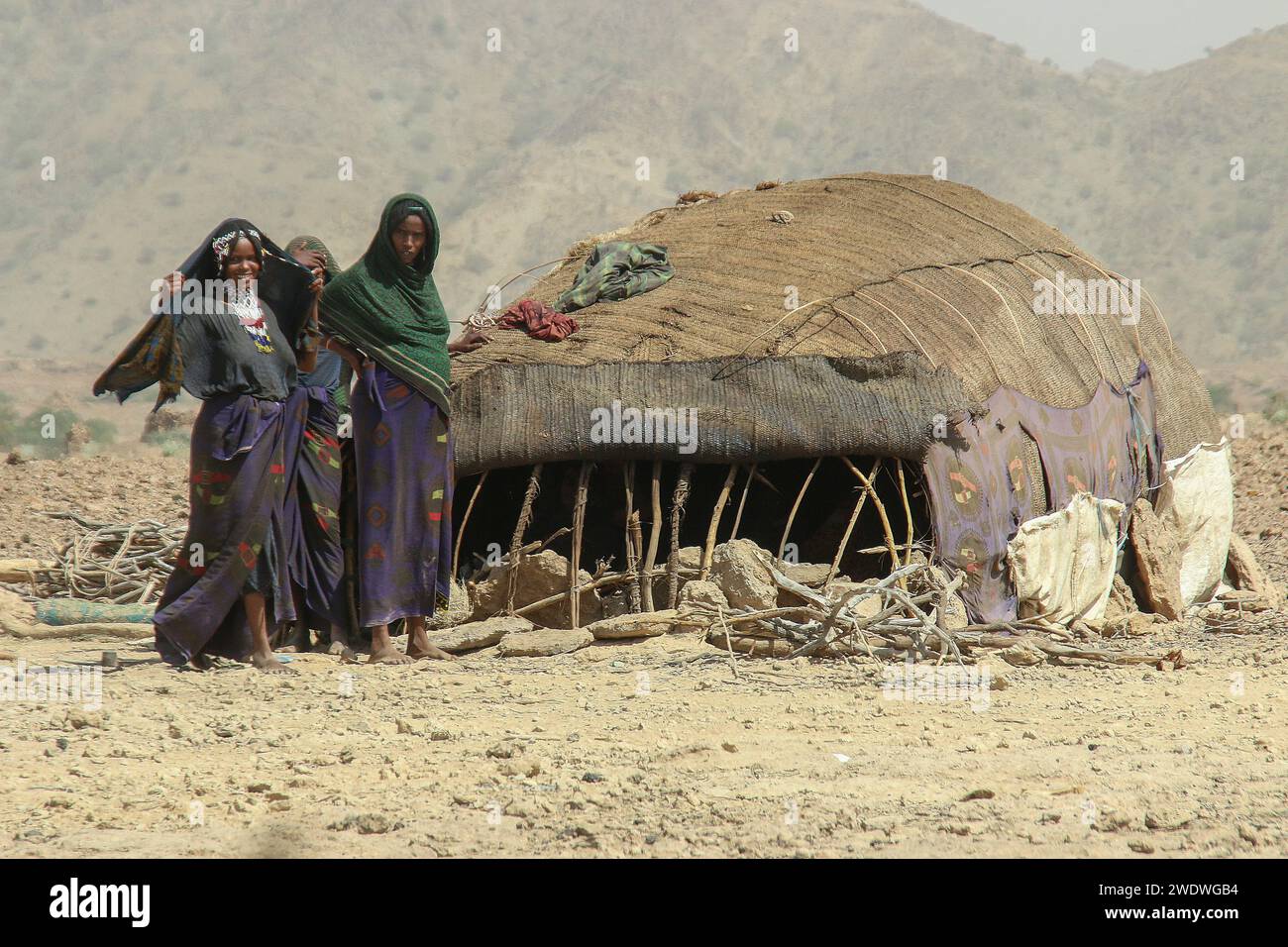 Afar people residents of the The Danakil Desert (or Afar Desert) a ...
