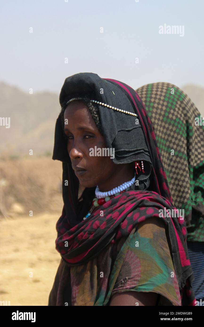 Afar people residents of the The Danakil Desert (or Afar Desert) a ...