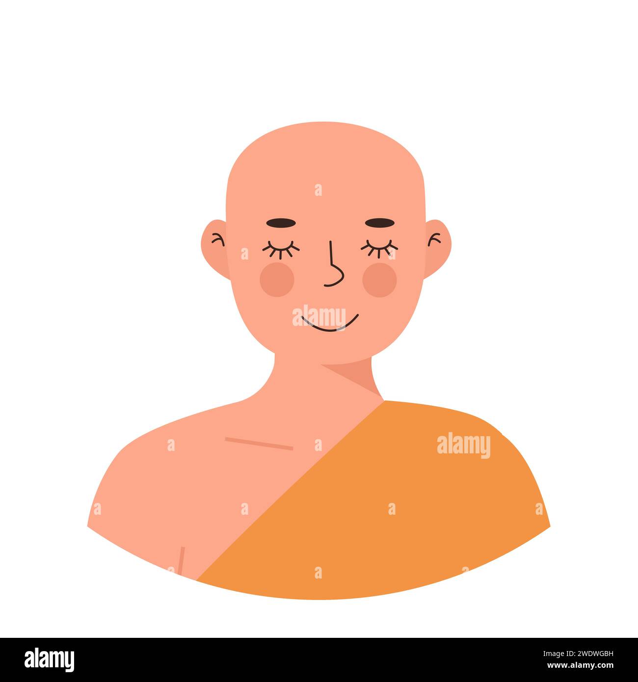 Yellow monk robe Cut Out Stock Images & Pictures - Alamy