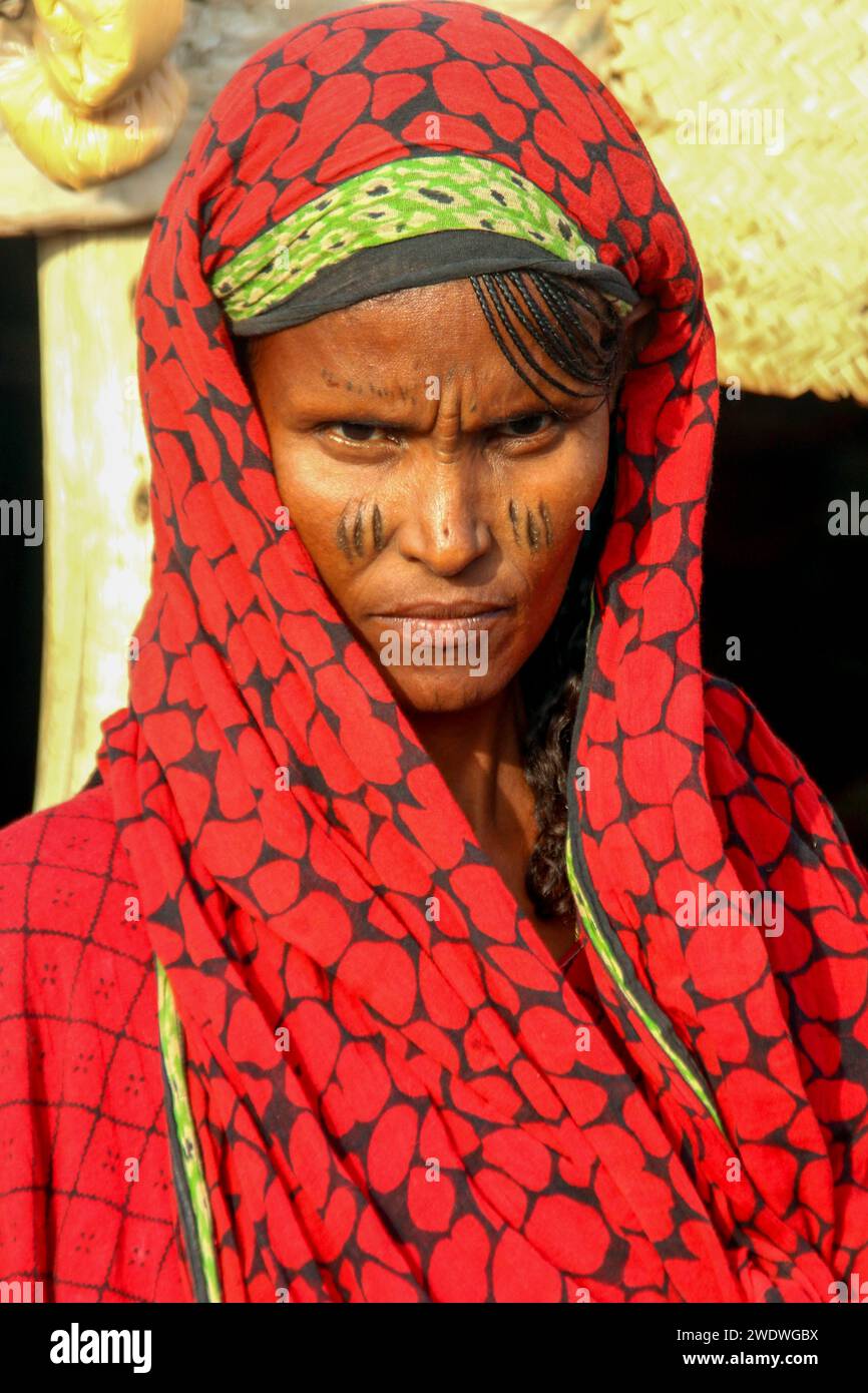 Afar people residents of the The Danakil Desert (or Afar Desert) a ...