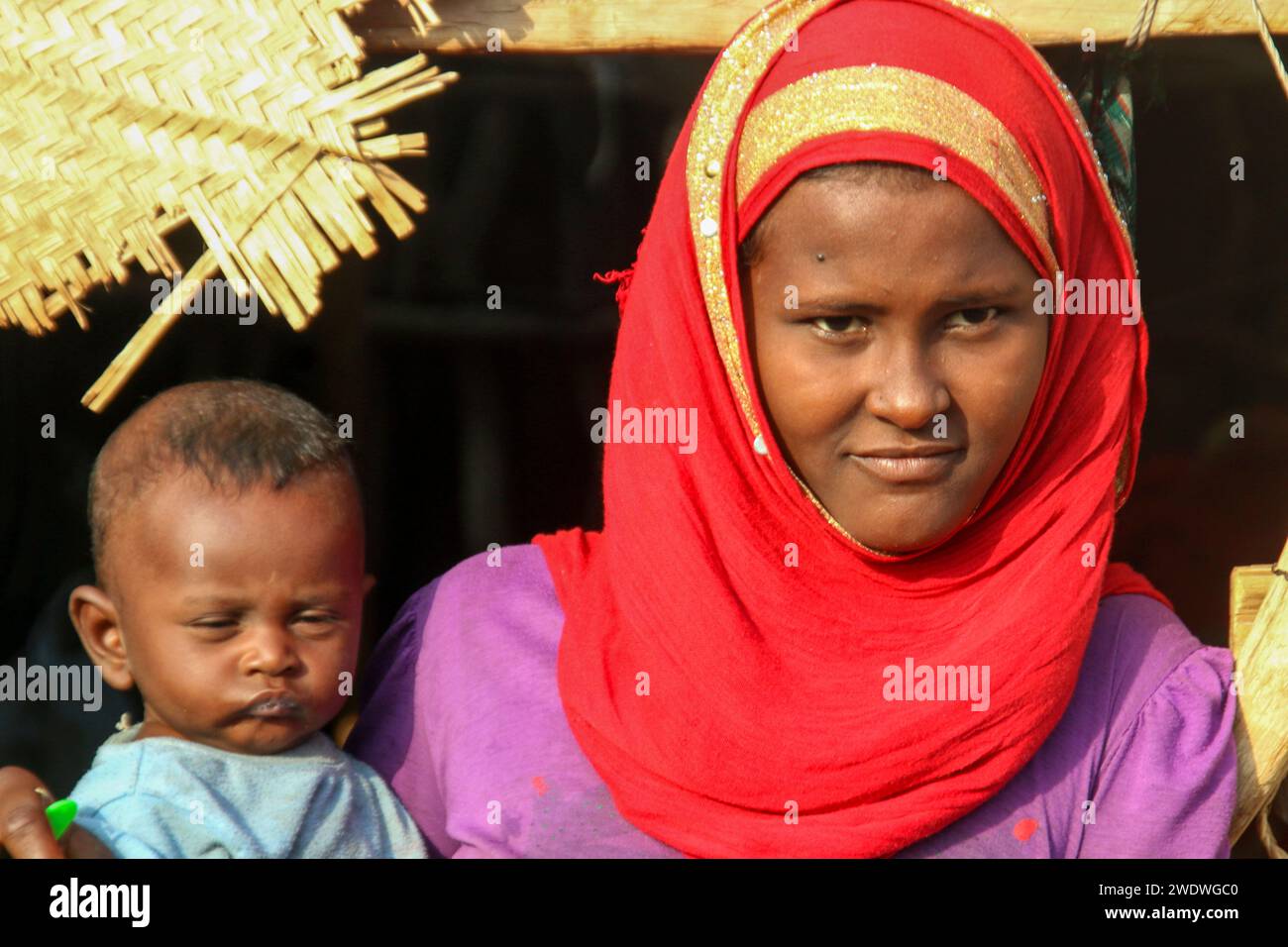 Afar people residents of the The Danakil Desert (or Afar Desert) a ...
