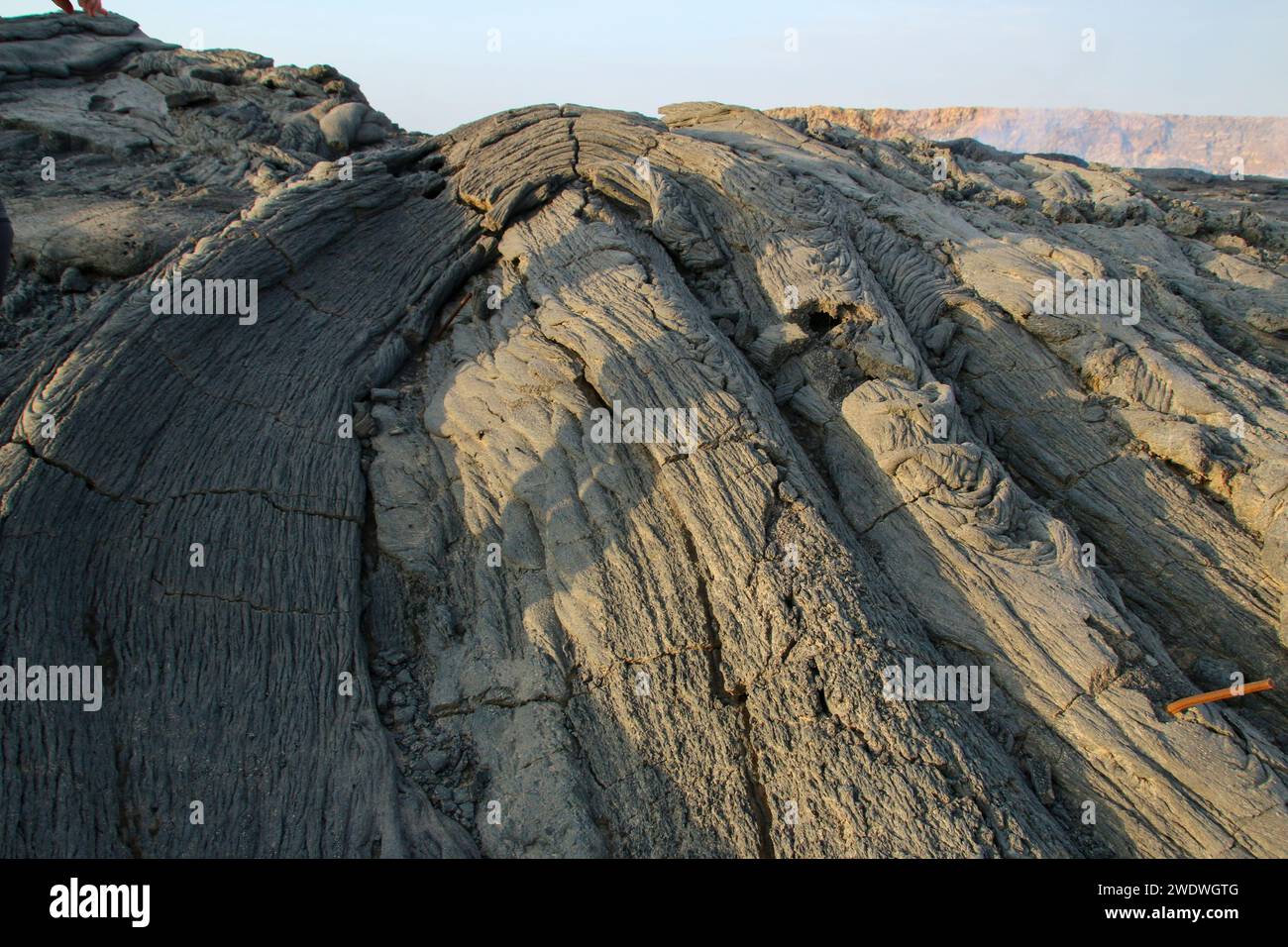 Volcano and lava landscape in the Danakil Desert, Ethiopia The Danakil ...