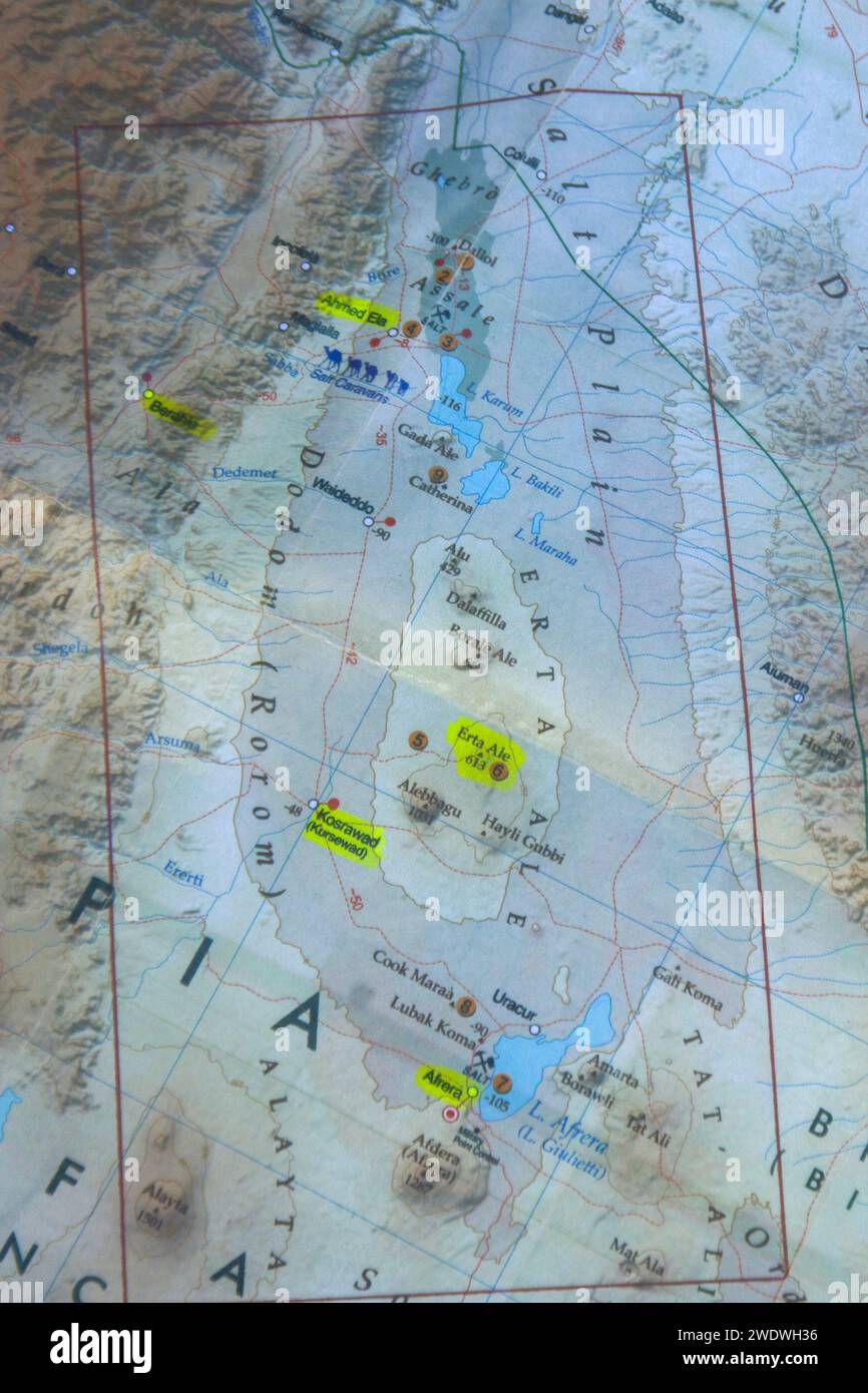 Map of eritrea hi-res stock photography and images - Alamy