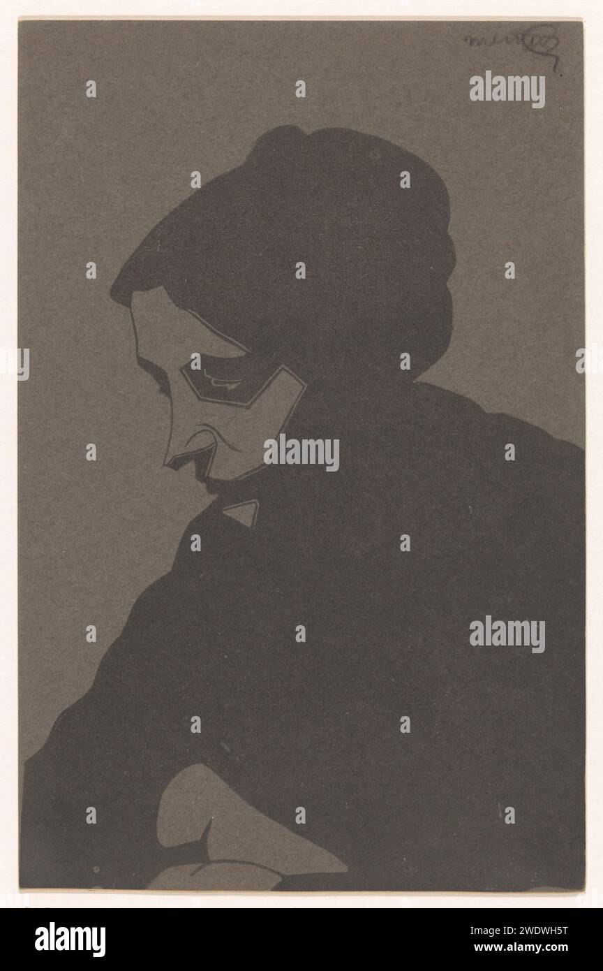 Portrait of an unknown woman, Samuel Jessurun de Mesquita, 1913 print ...