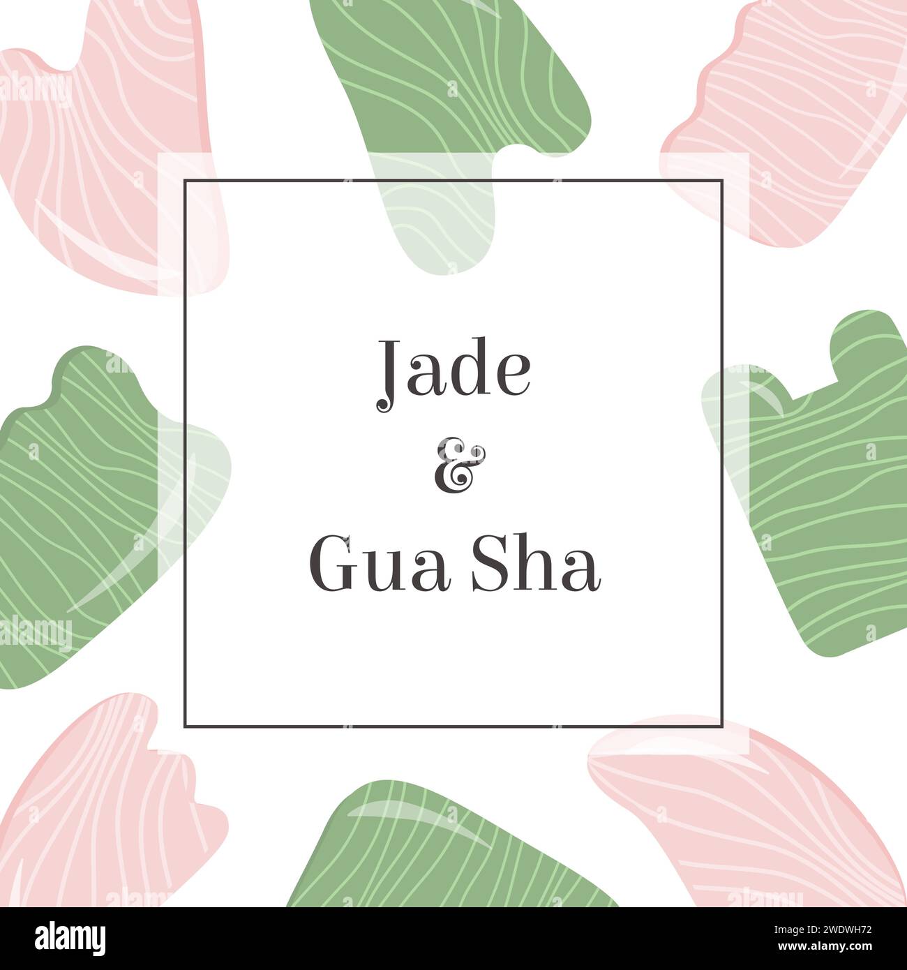 Web banner, Social media post, ad of Rose Quartz and Jade Gua Sha ...