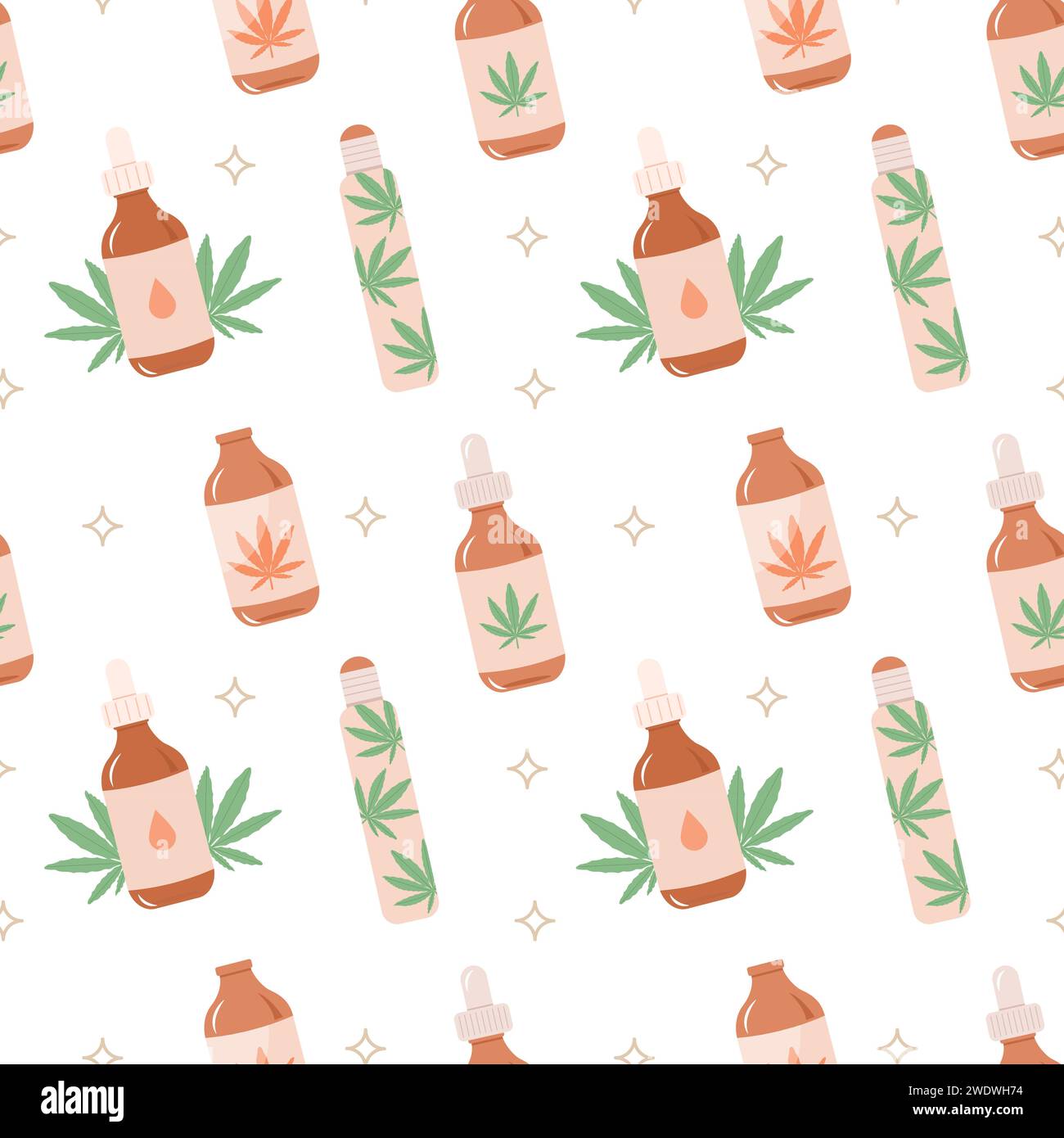 Compound leaf pattern Stock Vector Images - Alamy