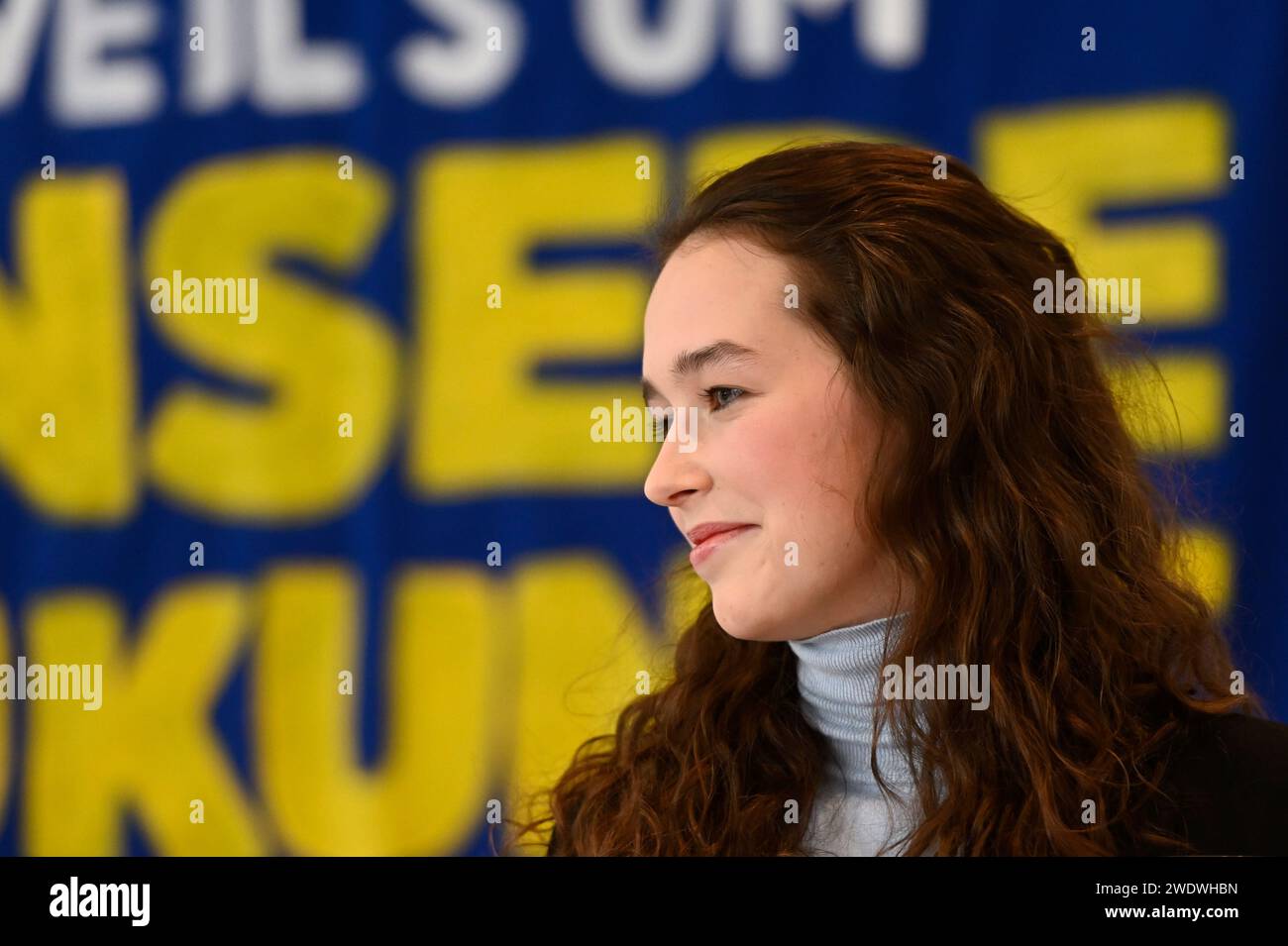 Vienna, Austria. January 22nd, 2024. The climate activist Lena ...